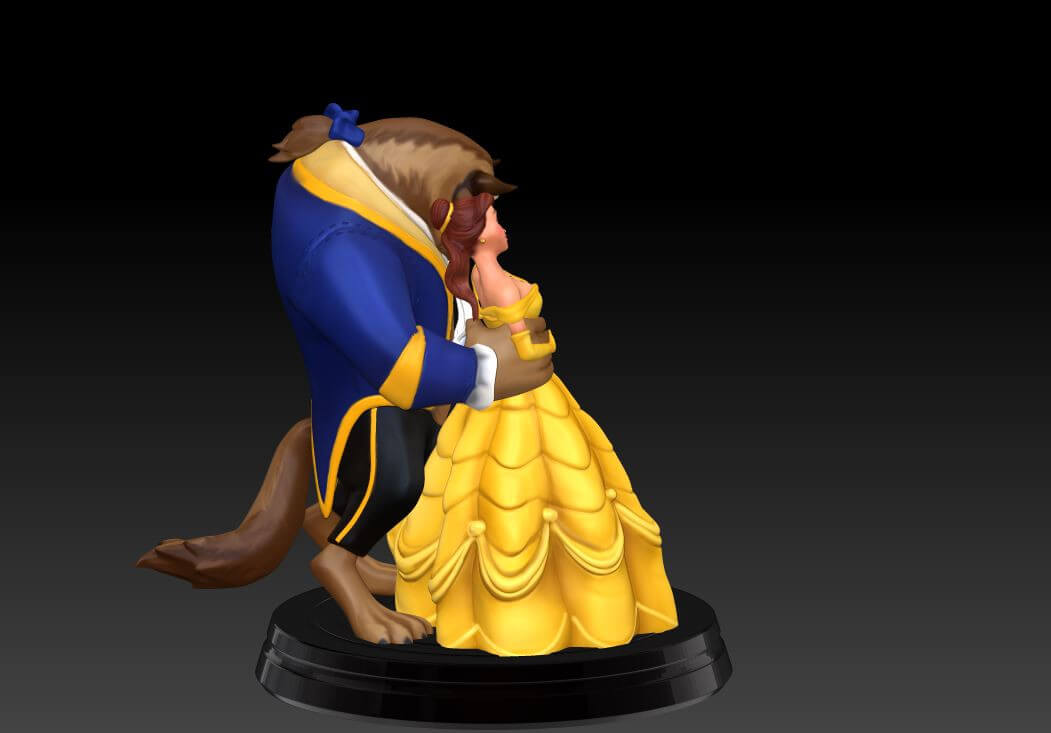 Beauty and The Beast - 3D Model by minhdinh