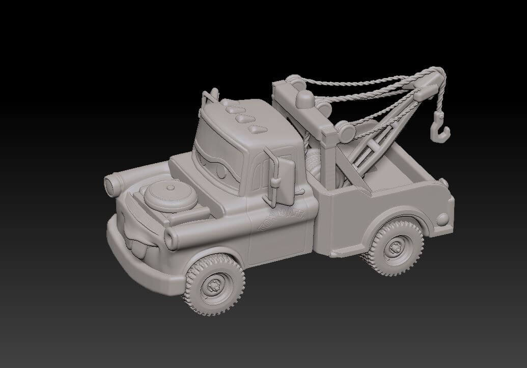 Cars Tow Mater 3D Model STL by minhdinh