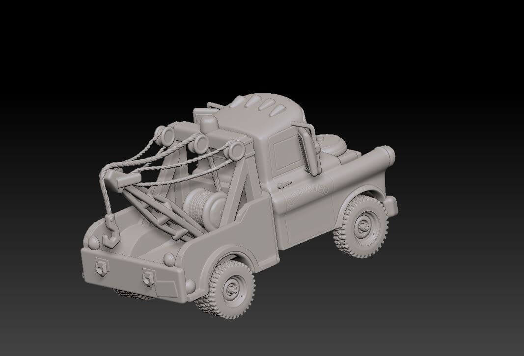 Cars Tow Mater 3D Model STL by minhdinh