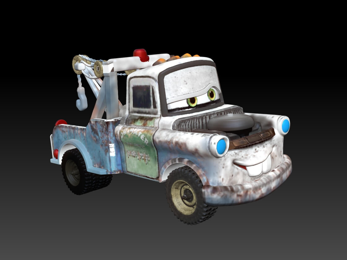 Tow Mater Cars - 3D Model by minhdinh