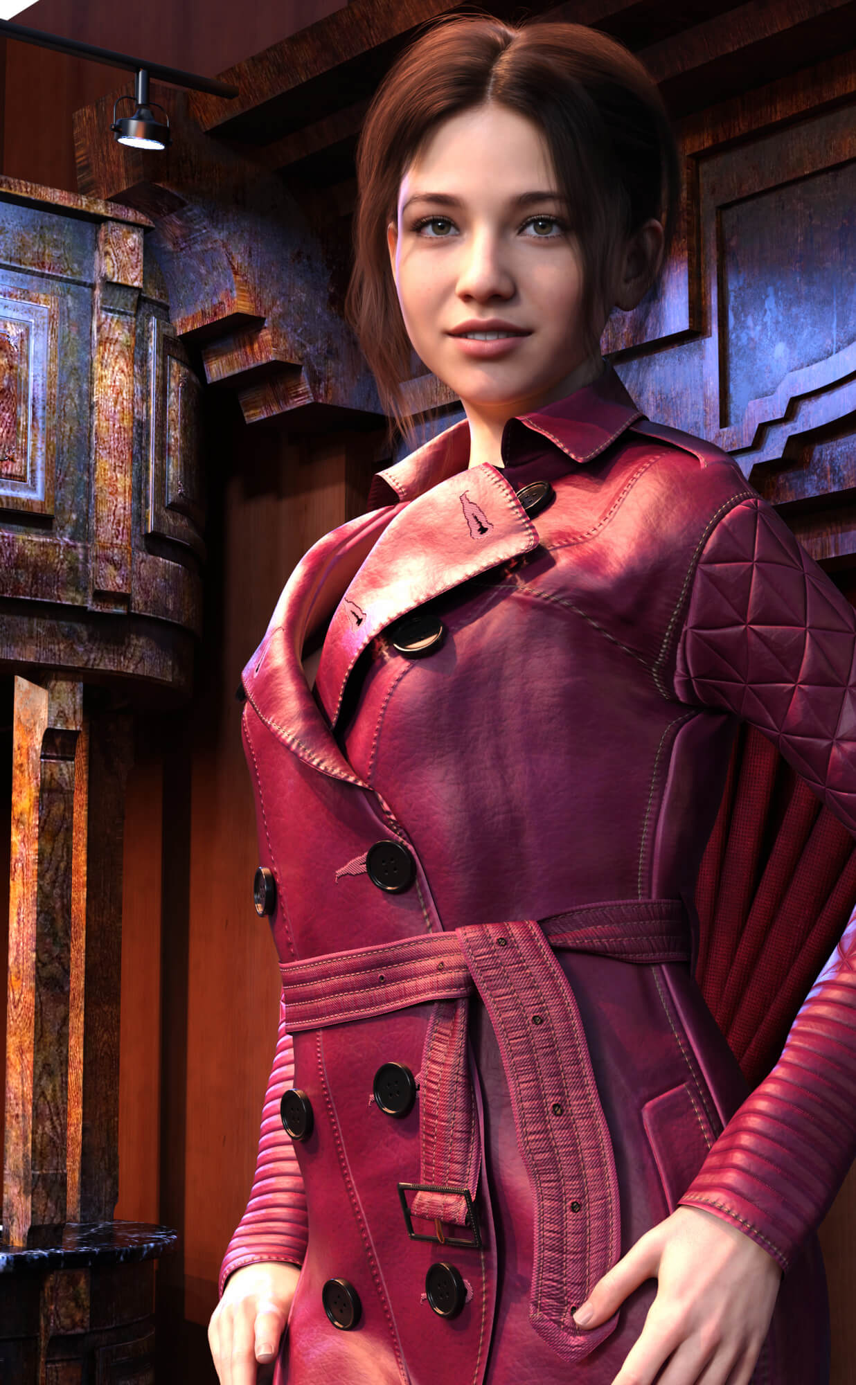 Mafia Boss Daughter 3D Render, Digital Art by Mino96