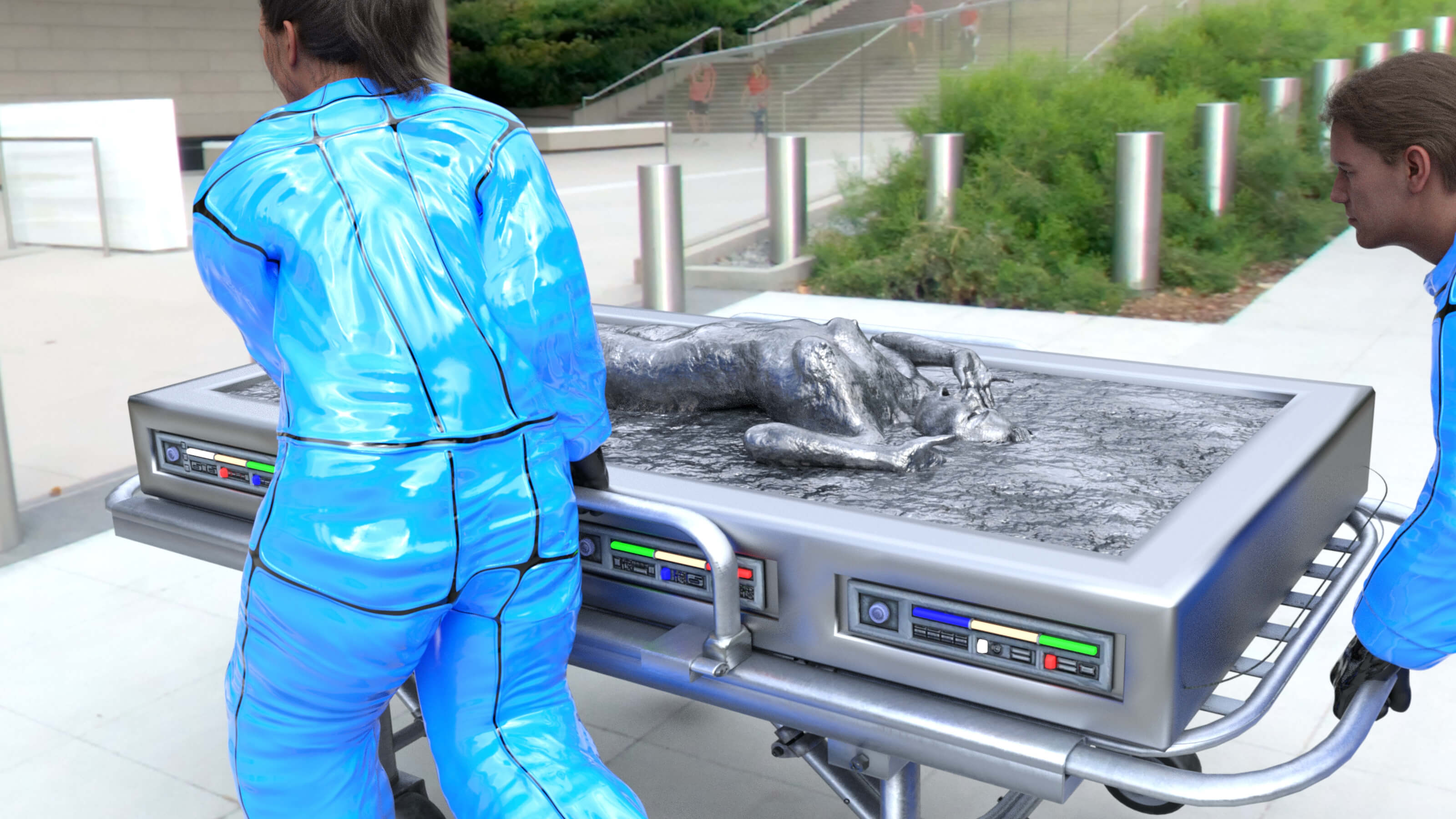 Parole Hearing 3D Render, Digital Art by minus269