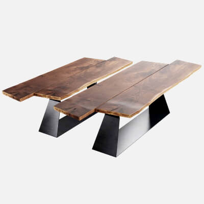 Live Edge Wood Dining Tables - 3D Model by Miraz01