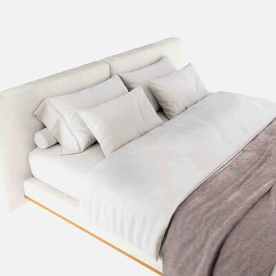 Modern Style Bed - 3D Model by Miraz01