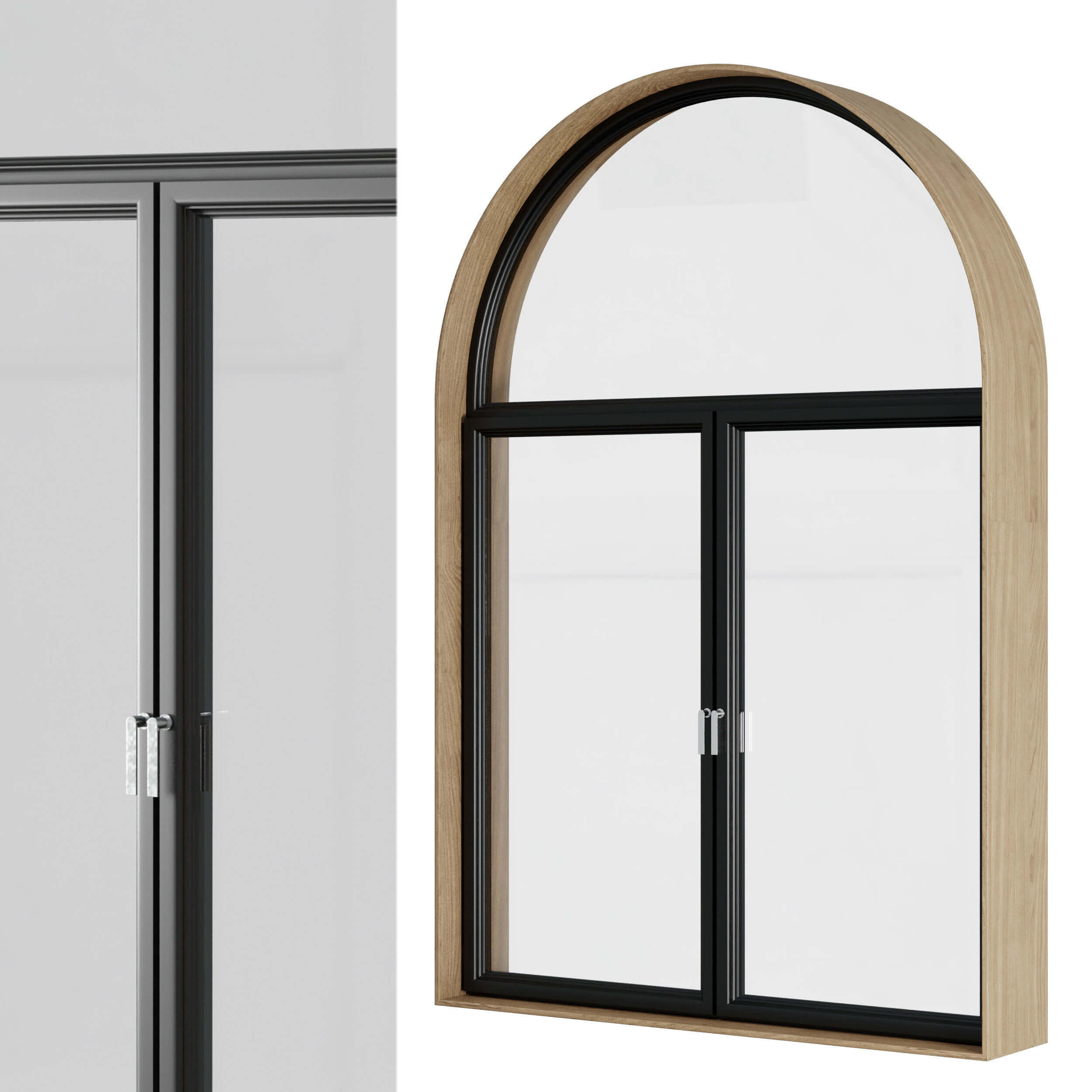 A Set of Round and Circle and Arched Windows - 3D Model by mirror men2025