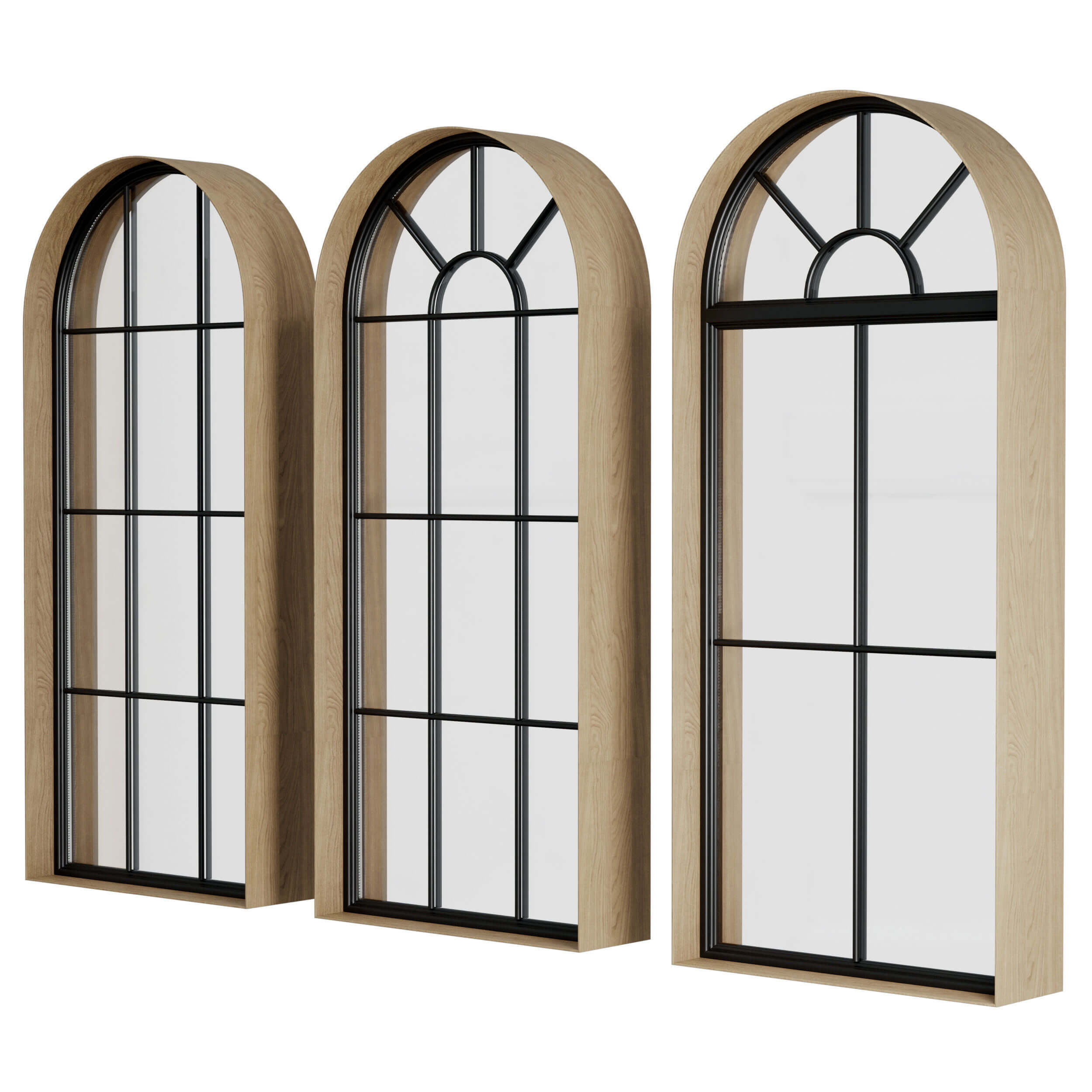 A Set of Round and Circle and Arched Windows - 3D Model by mirror men2025