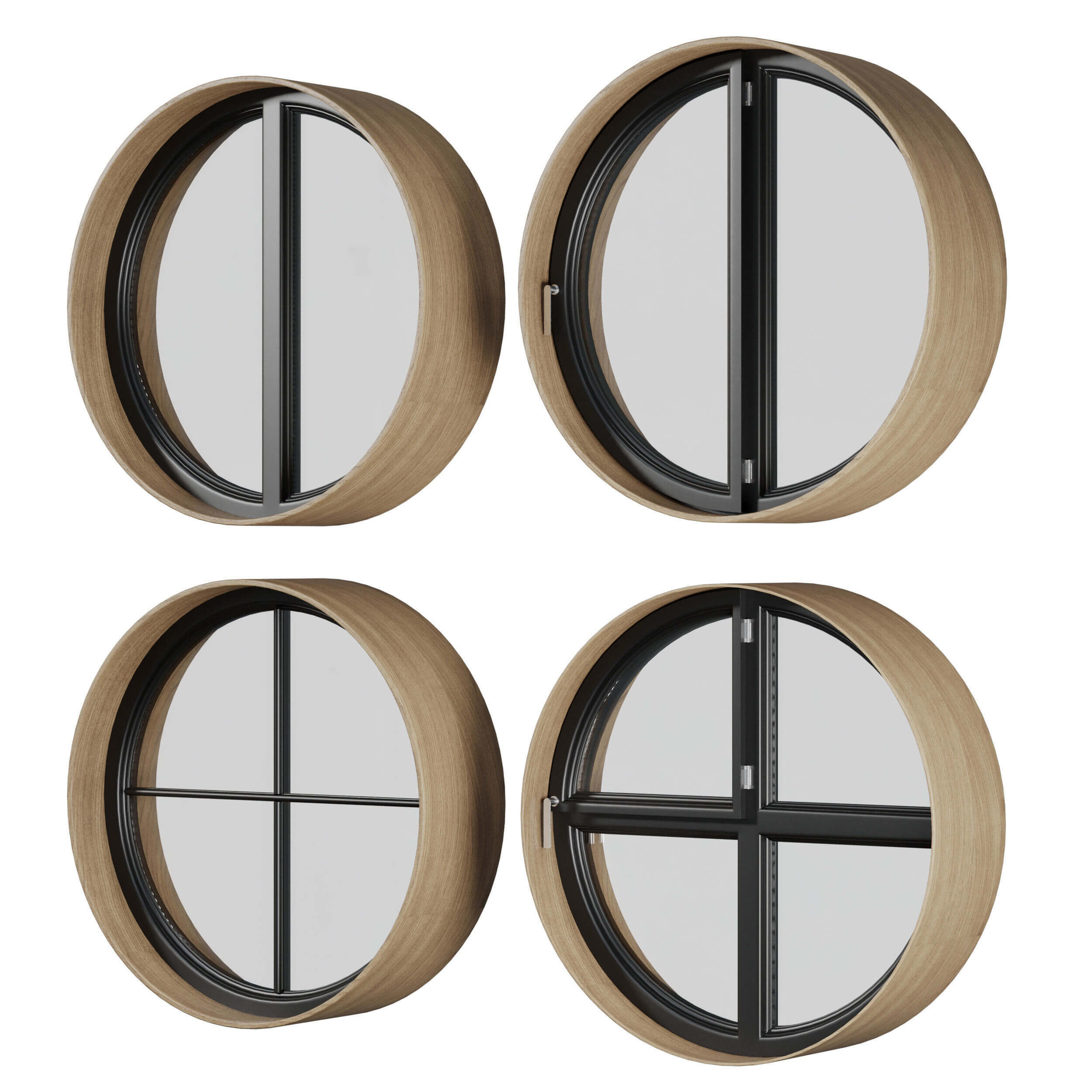 A Set of Round and Circle and Arched Windows - 3D Model by mirror men2025