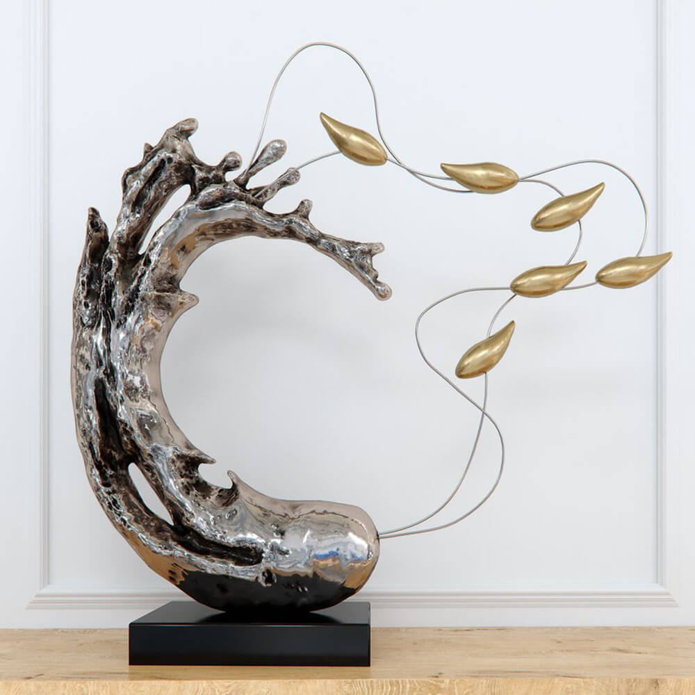 Abstract Resin Sculpture With Birds - 3D Model by mirror men2025
