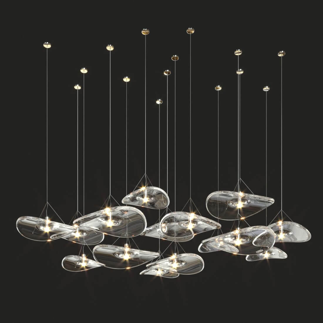 Adjustable Terzani Manta Light Collection - 3D Model by mirror men2025