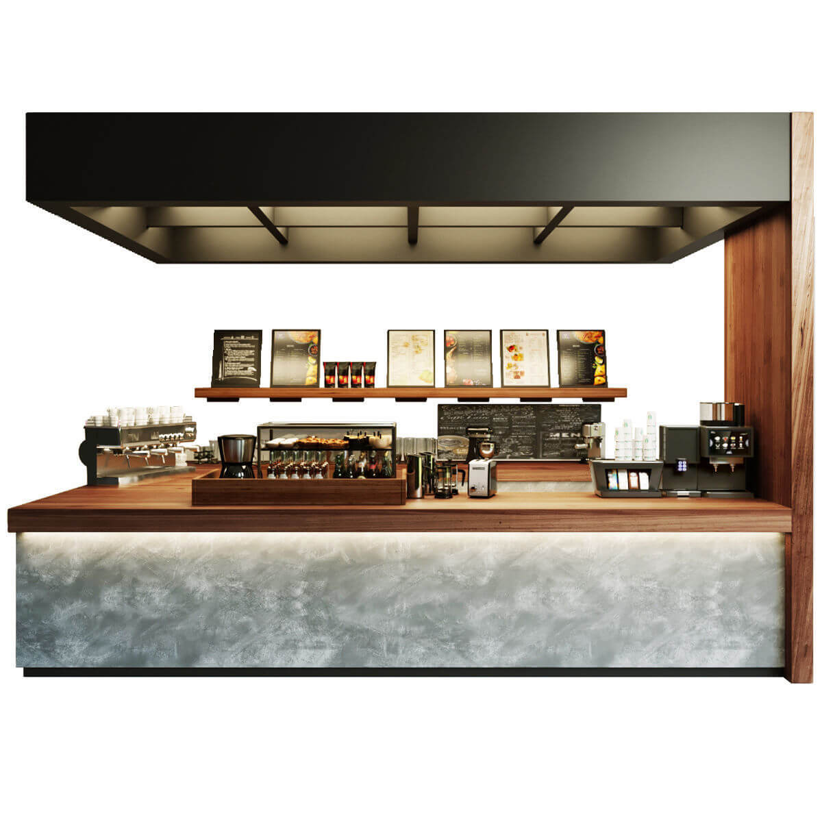 Design Project of a Coffee Shop - 3D Model by mirror men2025