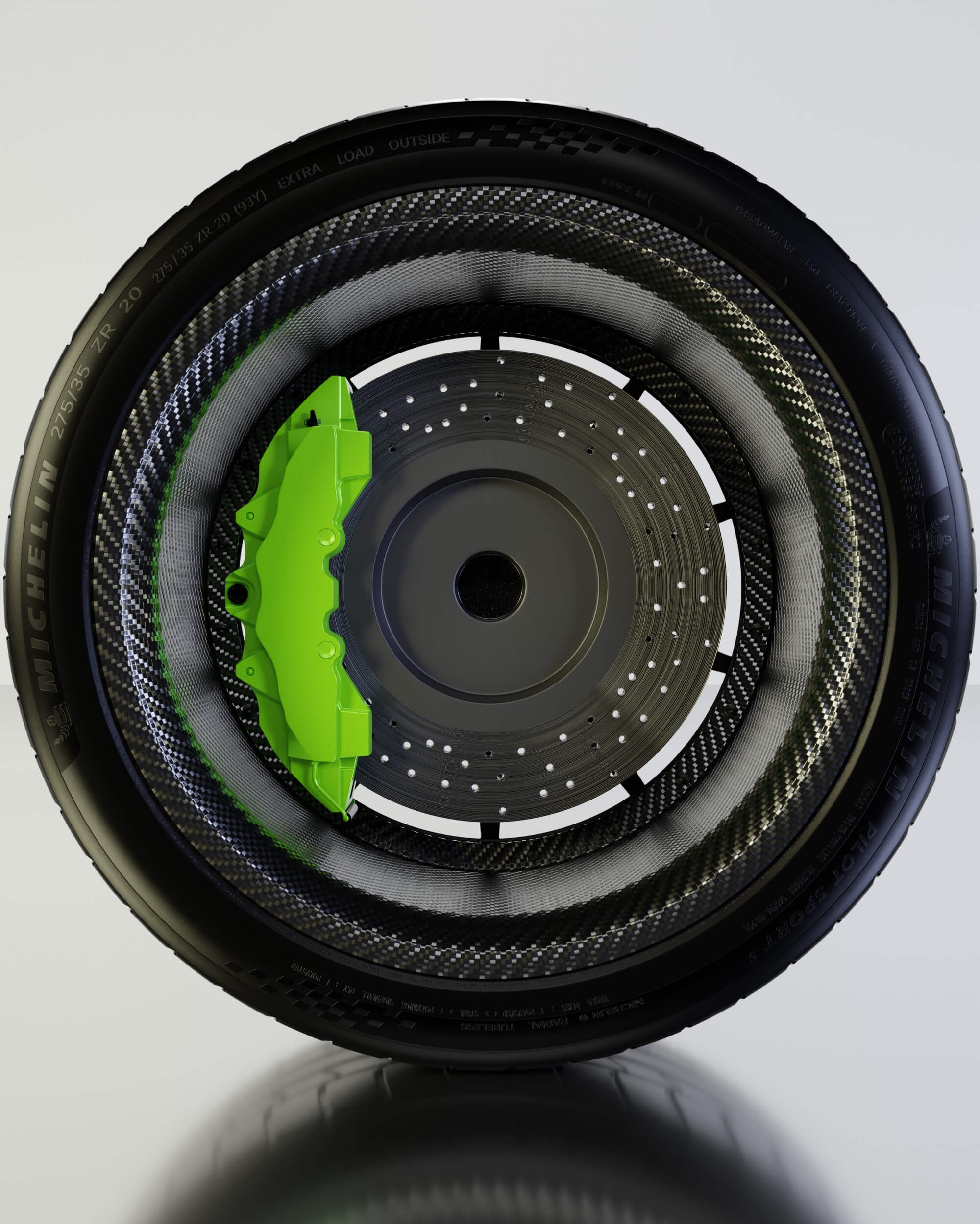 Car Rim AL13 CF-VF Trofeo Carbon Fiber 3D Model by Mirshod