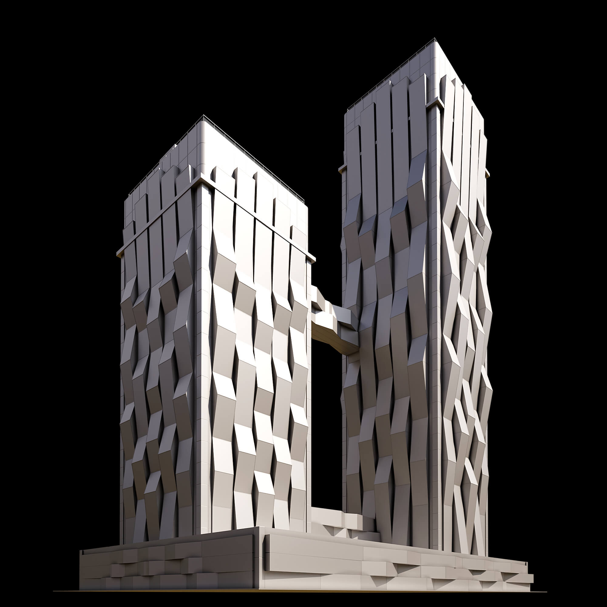 High-Rise Building 3D Model by mirzaev3d
