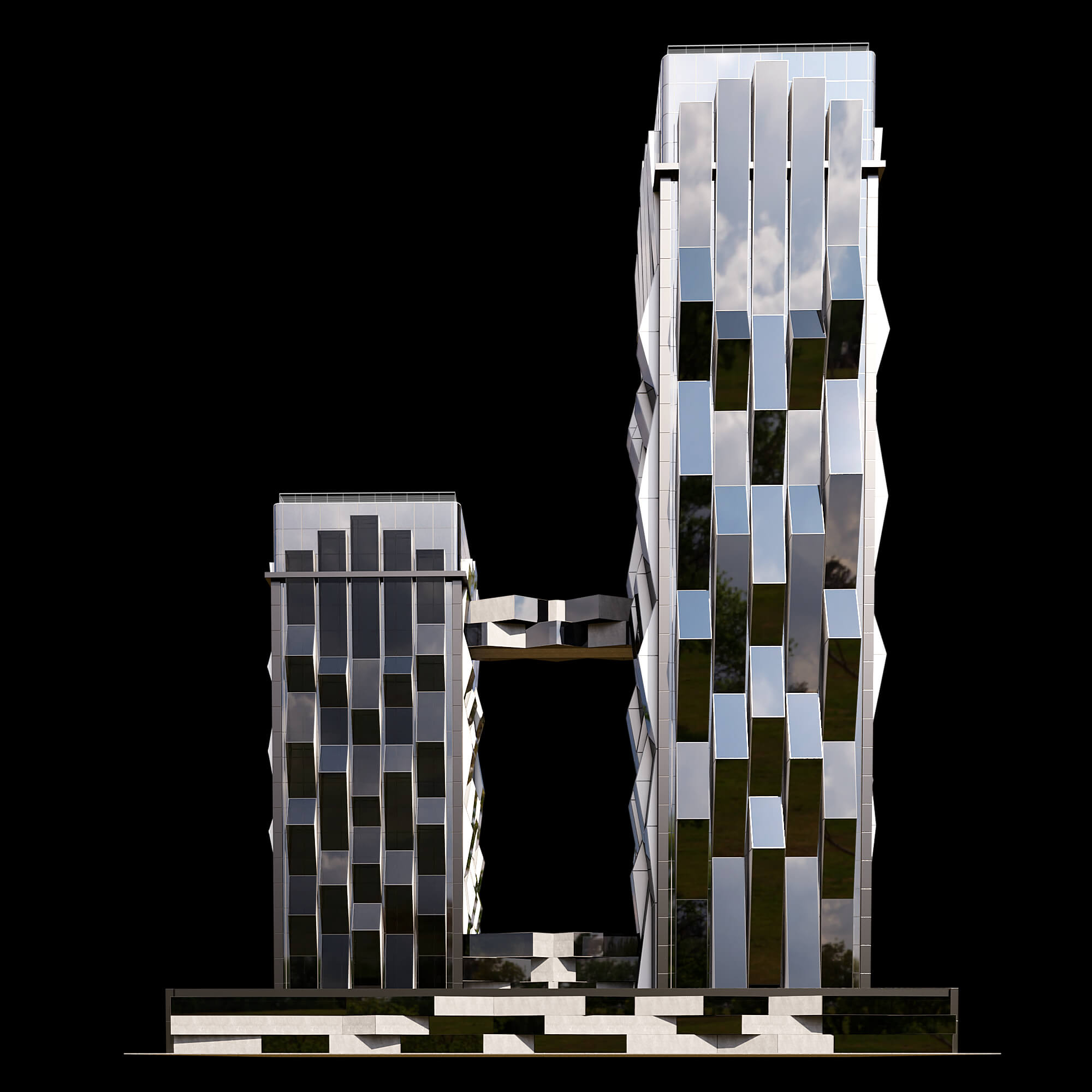 High-Rise Building 3D Model by mirzaev3d