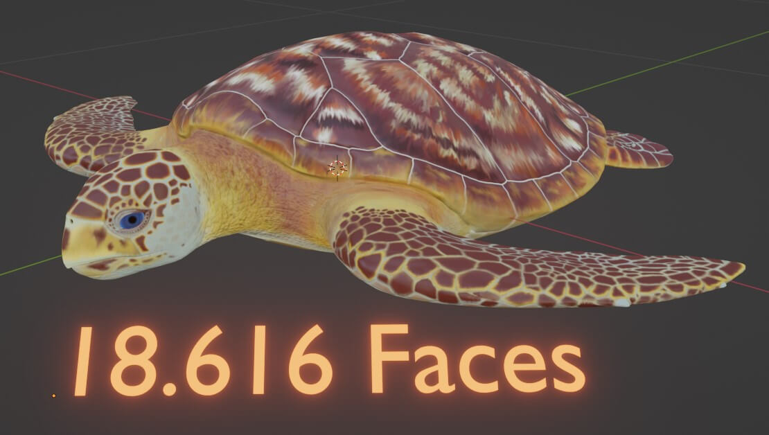 Sea Turtle - 3D Model by Mixiy