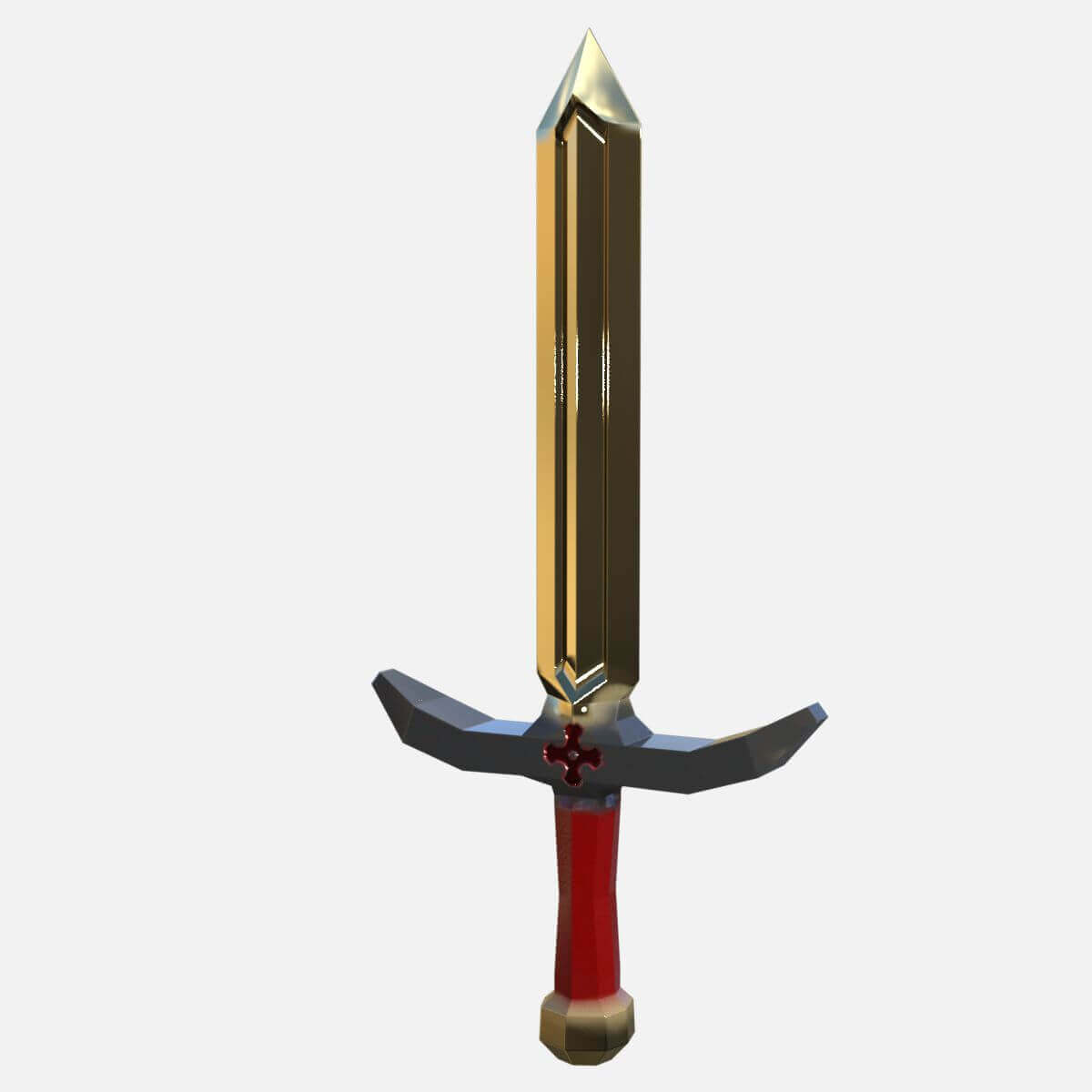 Gold Sword - Free 3D Model by Mjordan