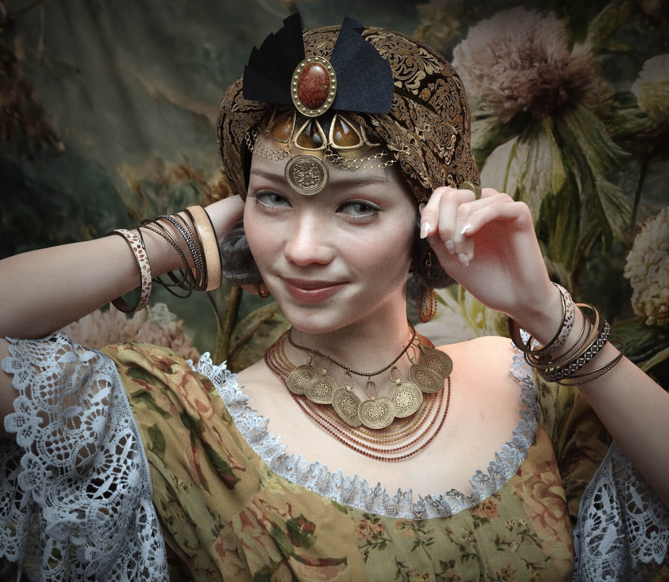 AICHA 3D Render, Digital Art by Mjrk