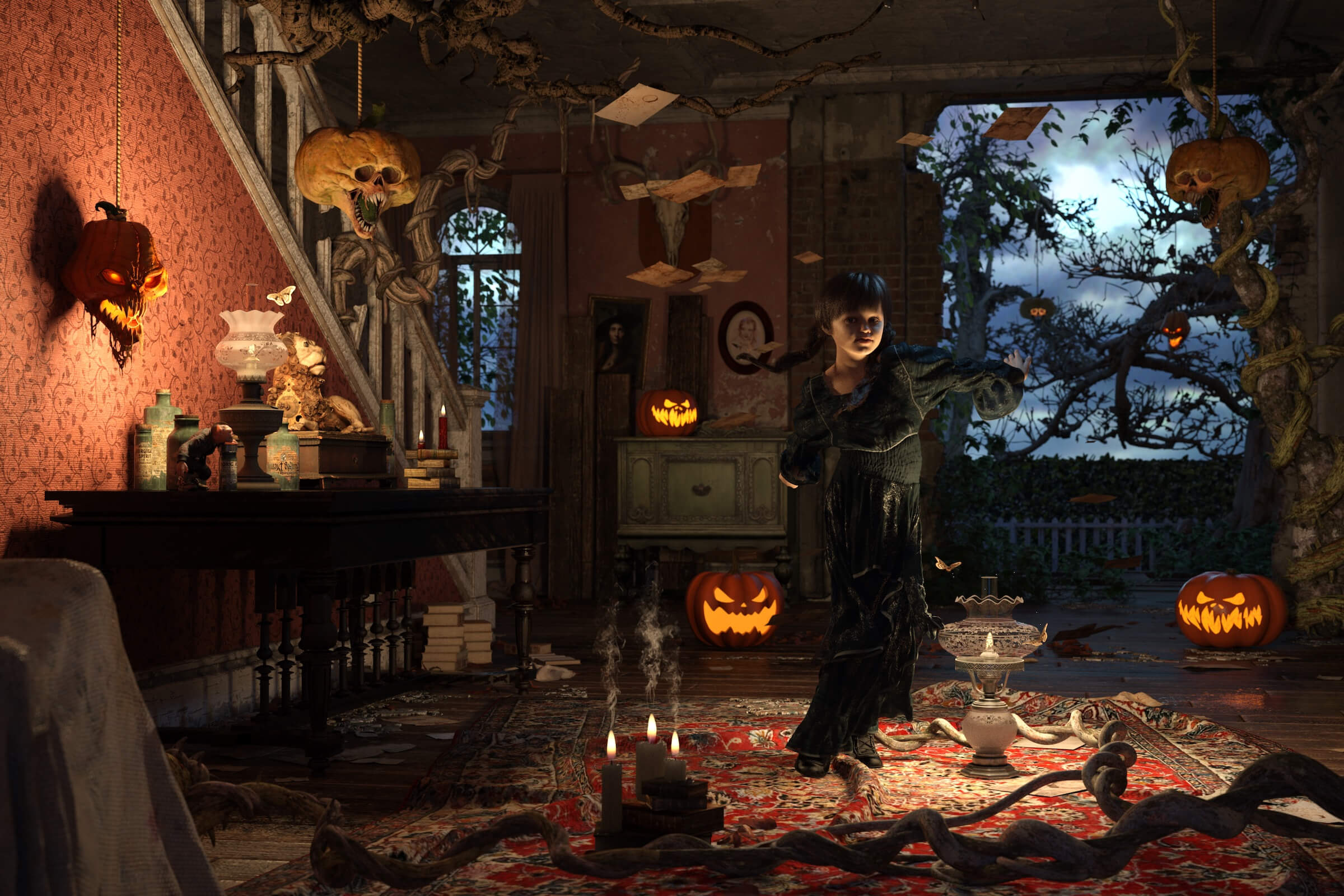 All Hallows Eve 3D Render | RenderHub Gallery