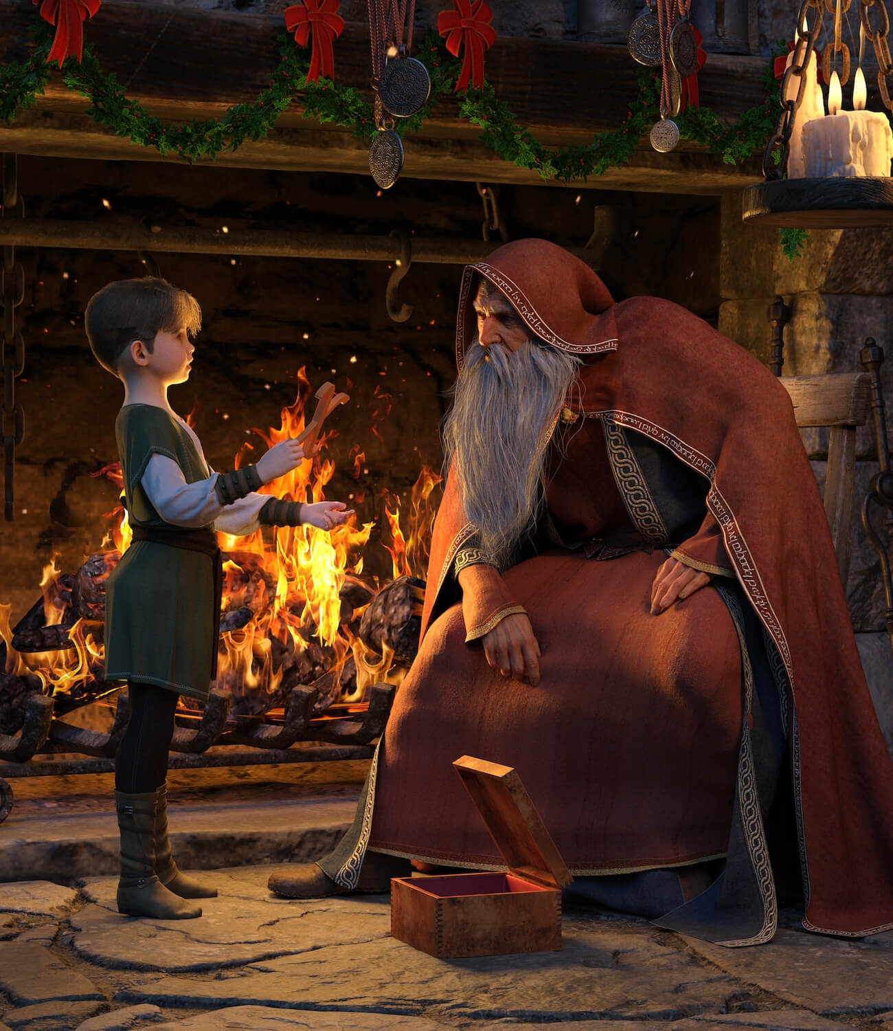 But Santa this is not what I had in mind 3D Render by Mjrk