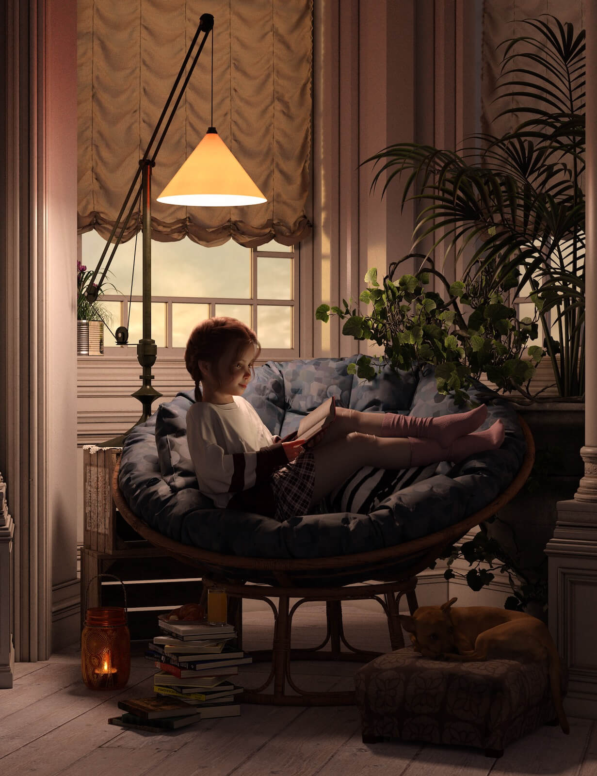 Denise 3D Render, Digital Art by Mjrk