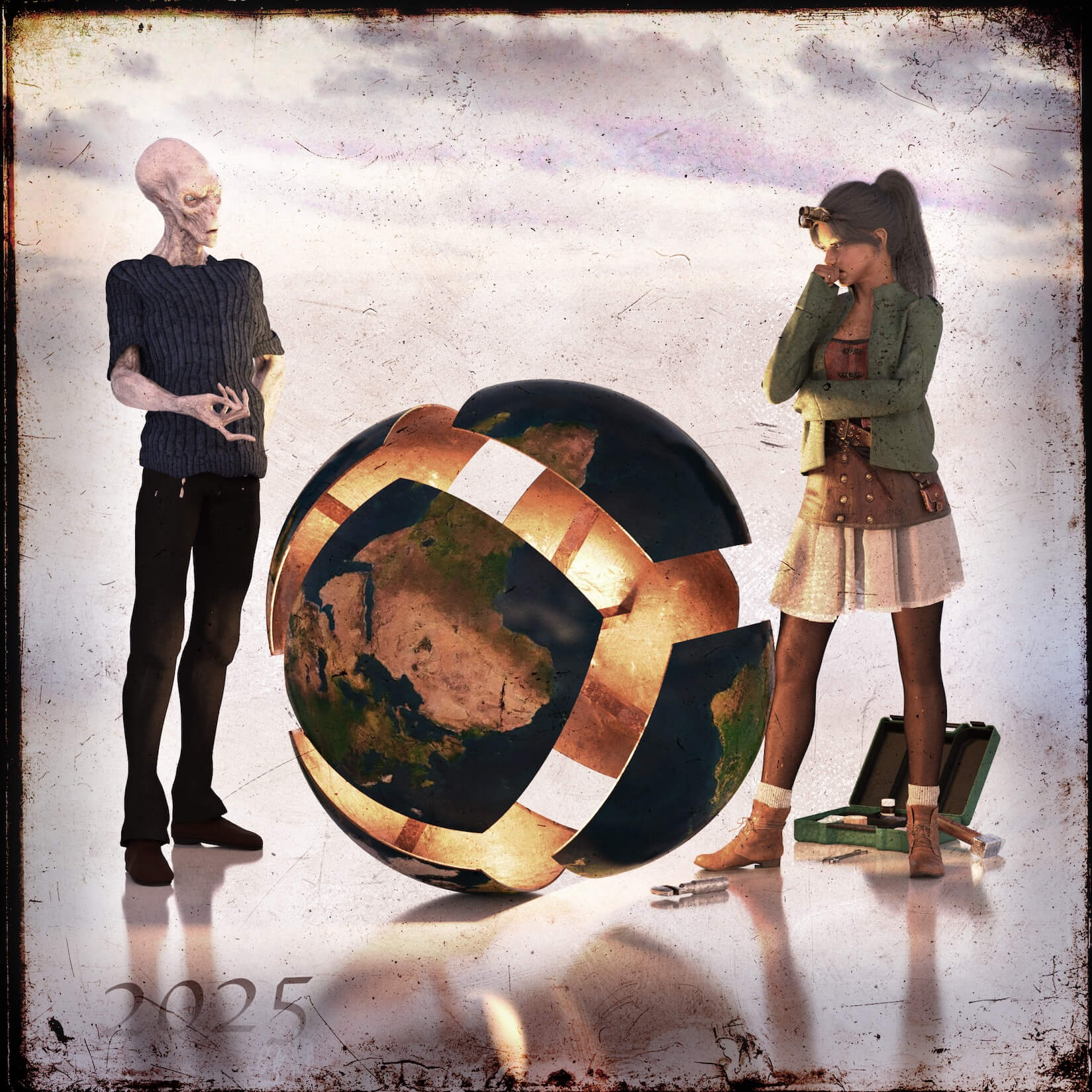 Discord 3D Render, Digital Art by Mjrk