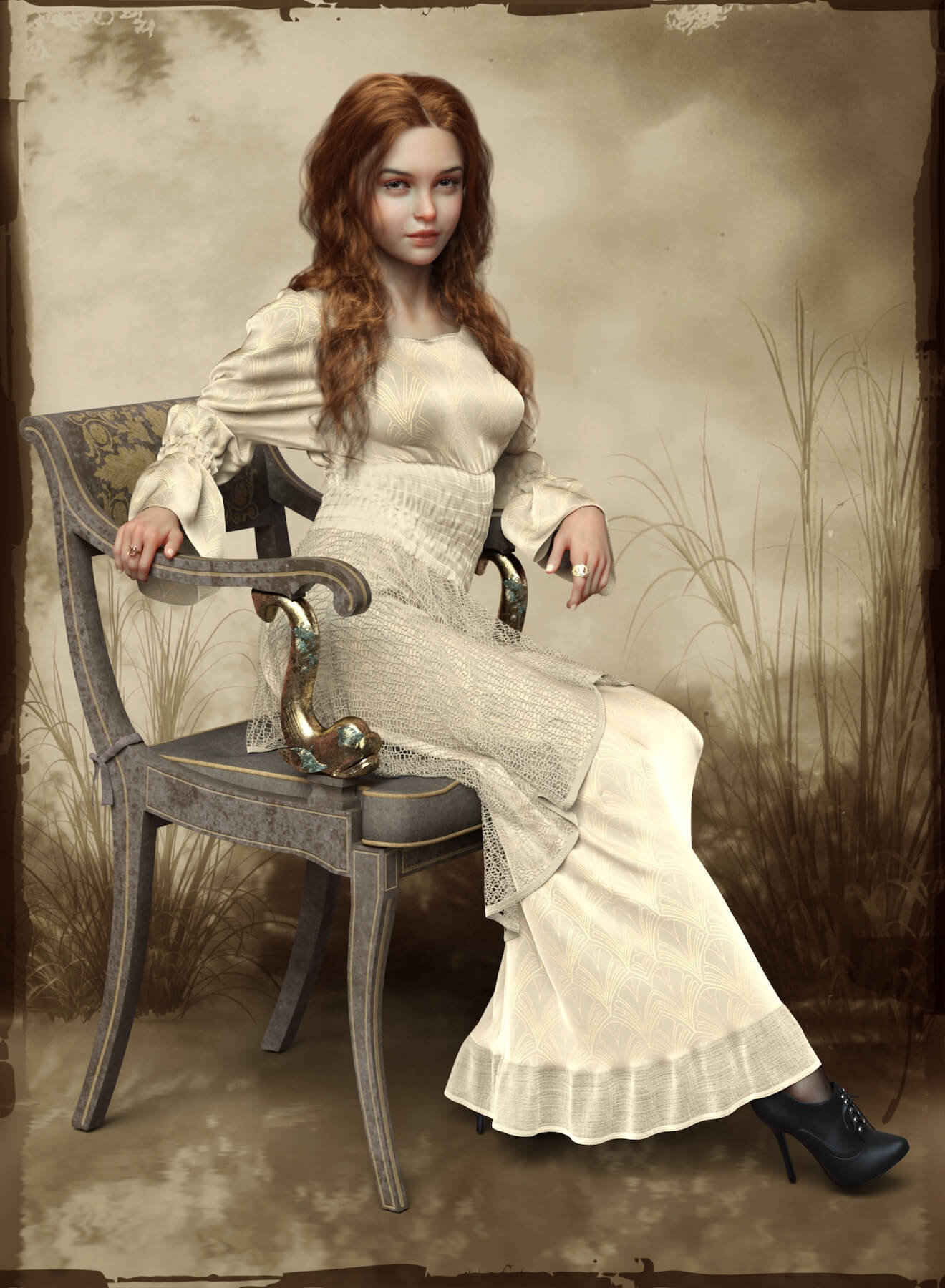 Ivory 3D Render, Digital Art by Mjrk