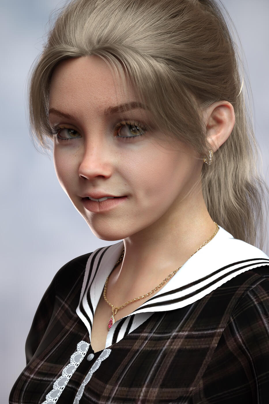 Jessica 3D Render, Digital Art by Mjrk