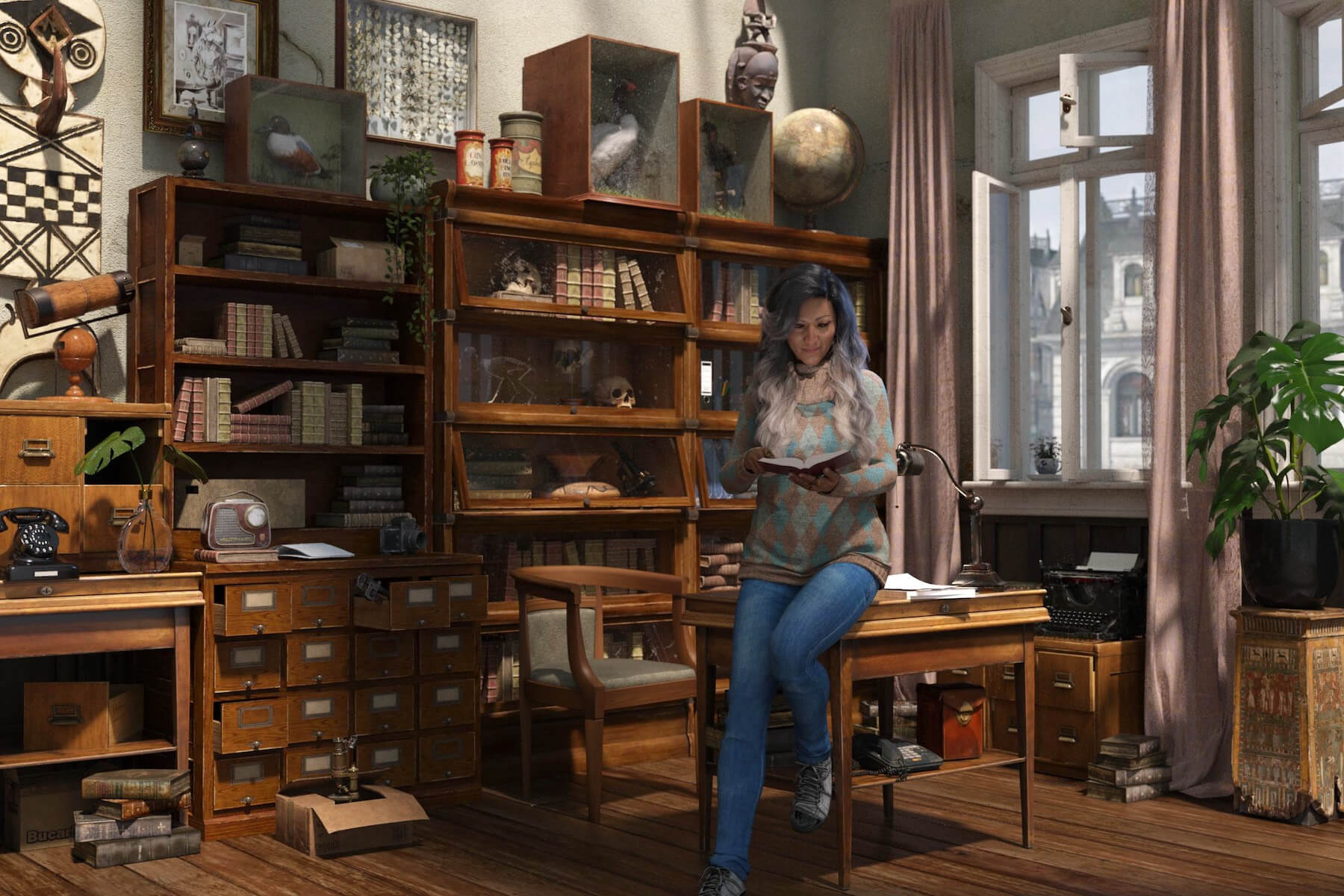 Professor 3D Render, Digital Art by Mjrk