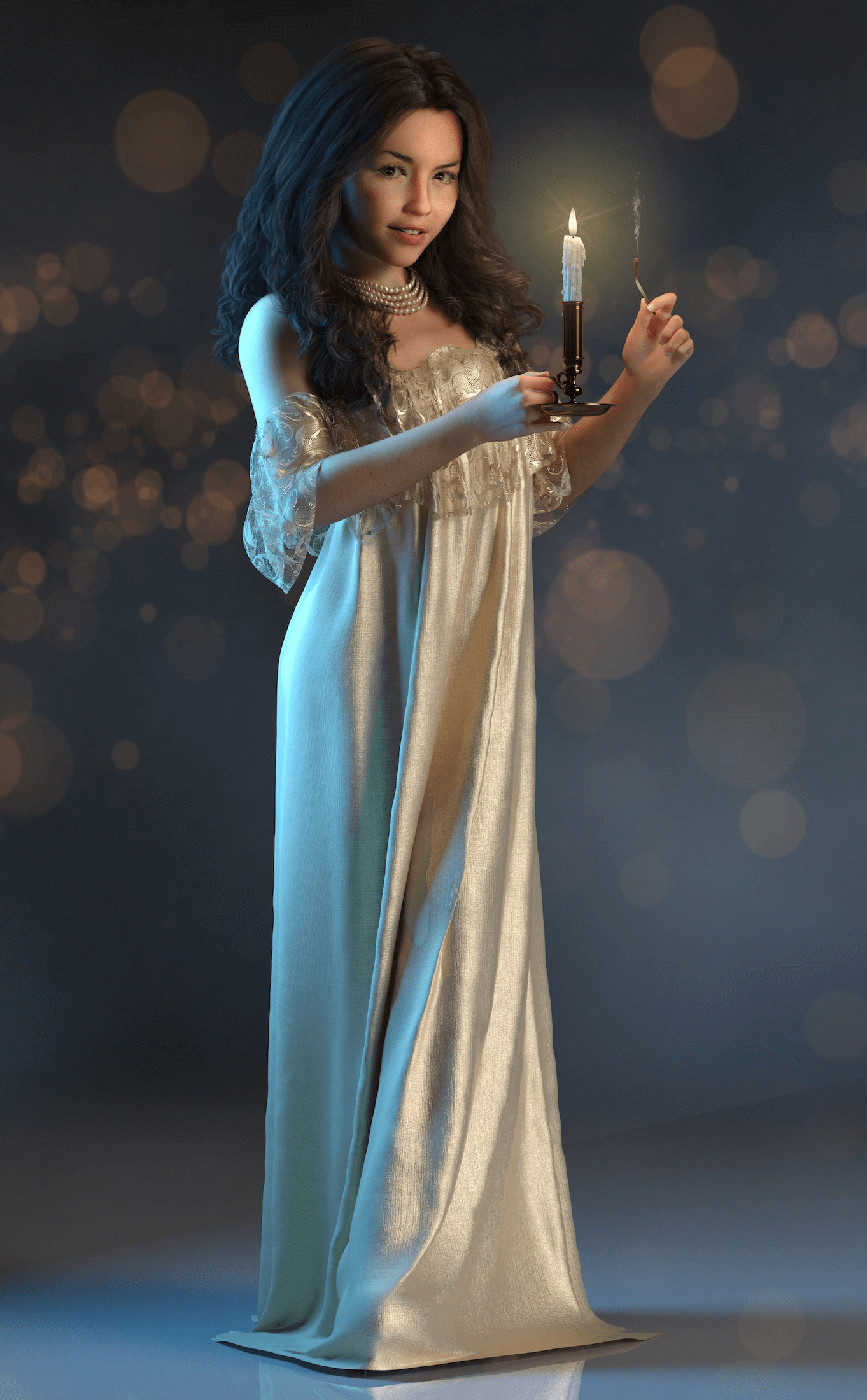 Sabrina Test 2 3D Render, Digital Art by Mjrk