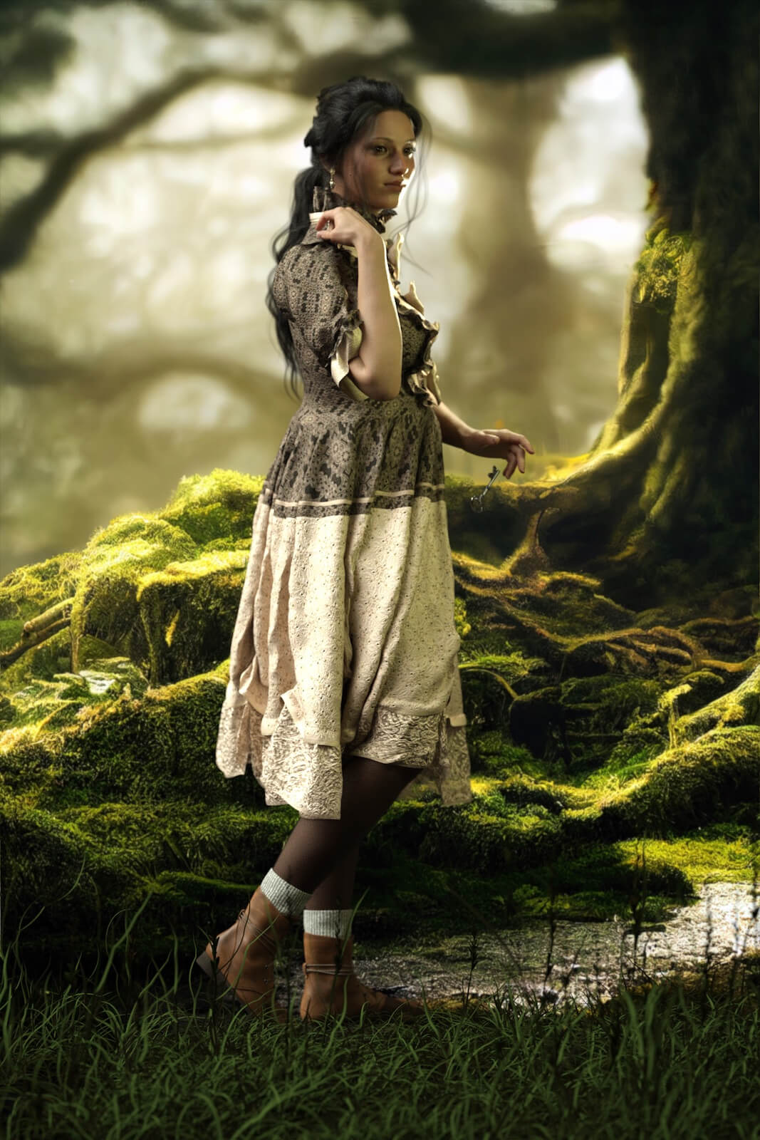 Sepideh 3D Render, Digital Art by Mjrk