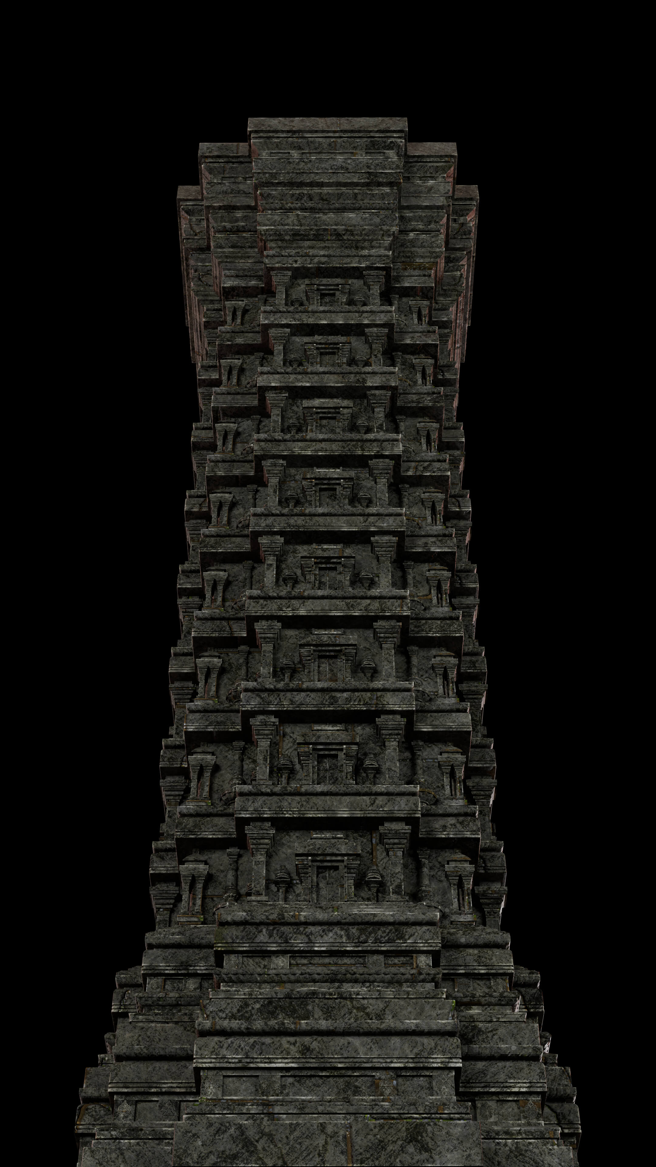 Ancient Indian Column 2 - 3D Model by MK FANTASY