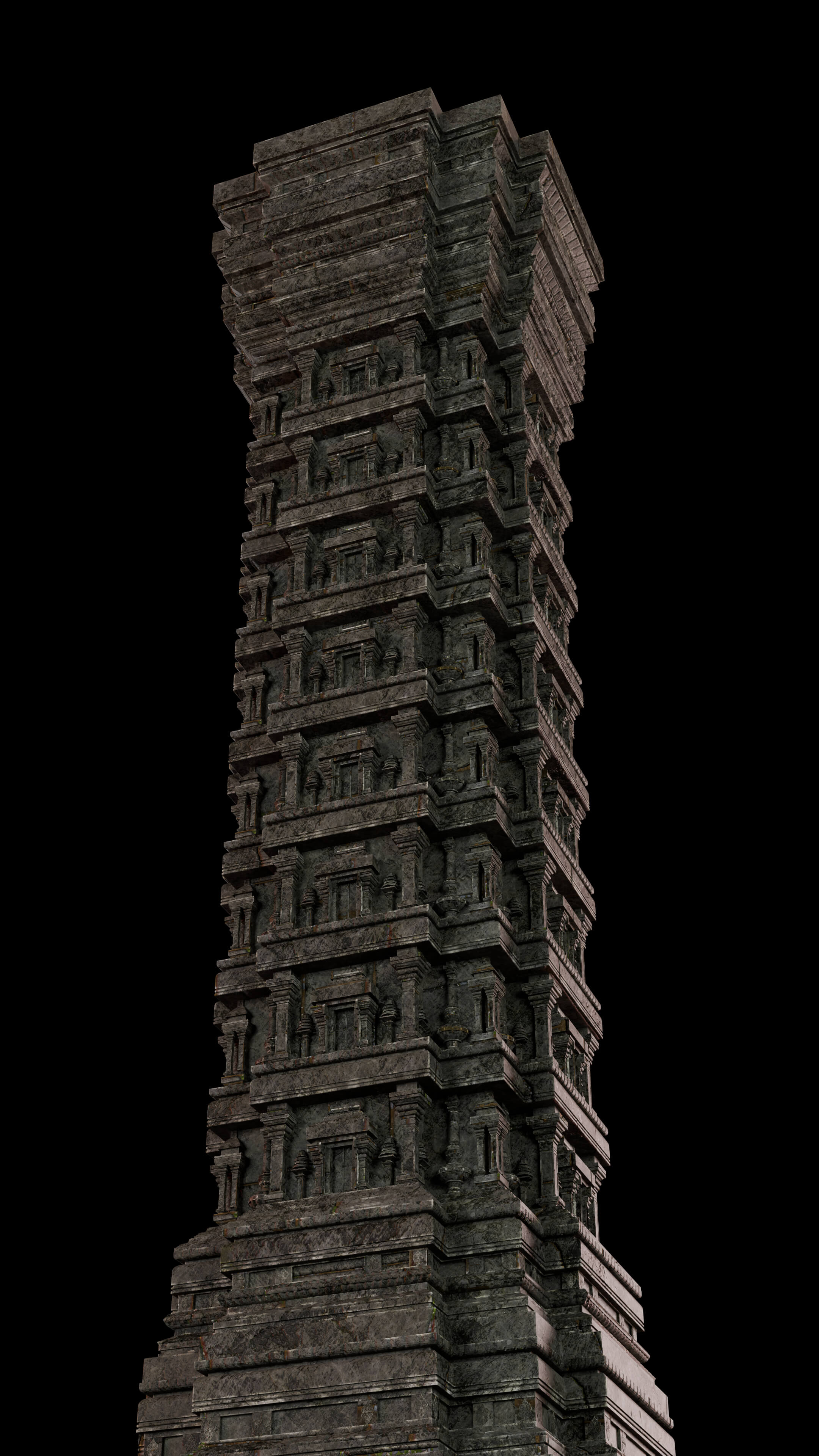 Ancient Indian Column 2 - 3D Model by MK FANTASY
