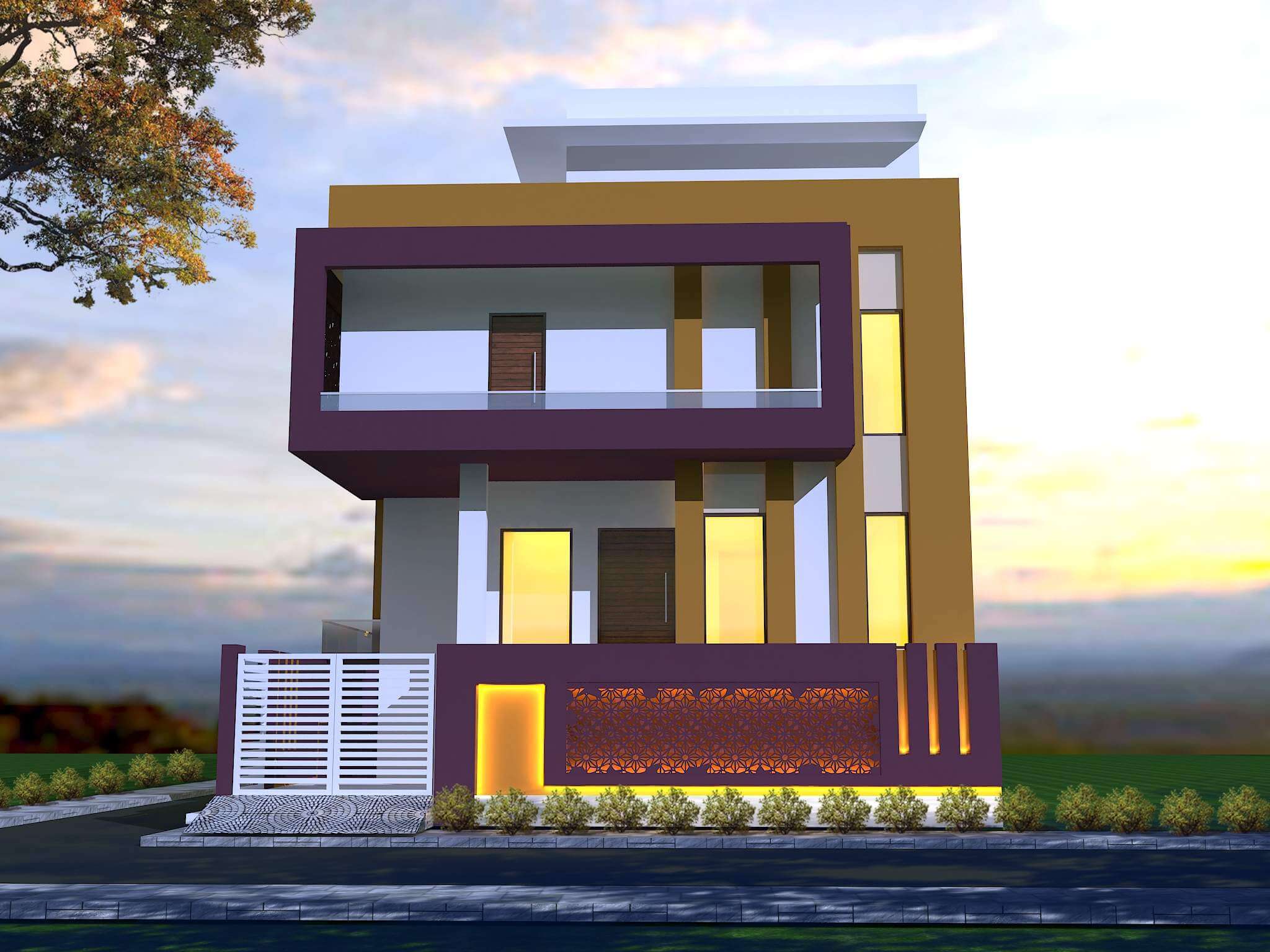 Complete House Exterior - 3D Model by mm2endra