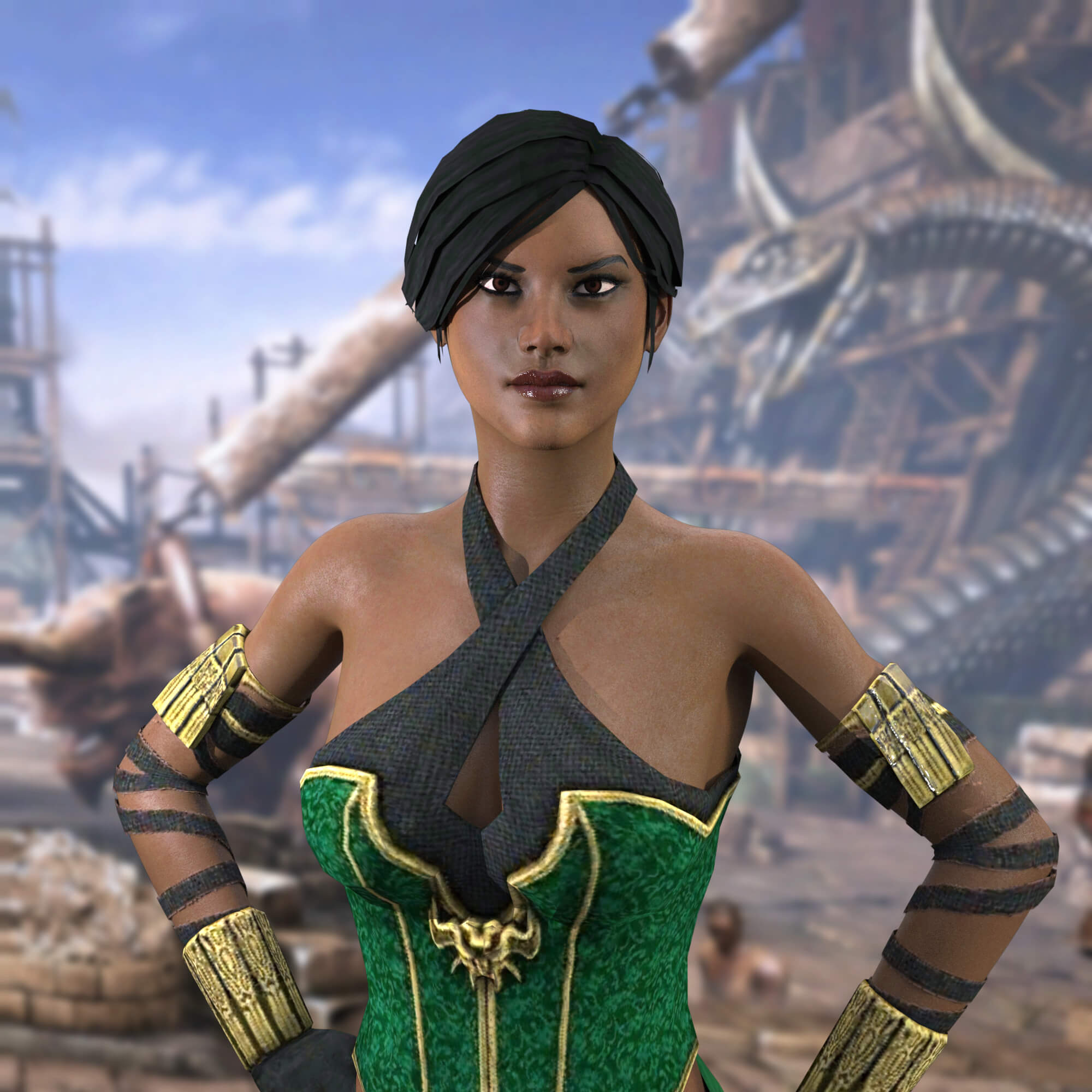 Jade 3D Render, Digital Art by MMirror3D