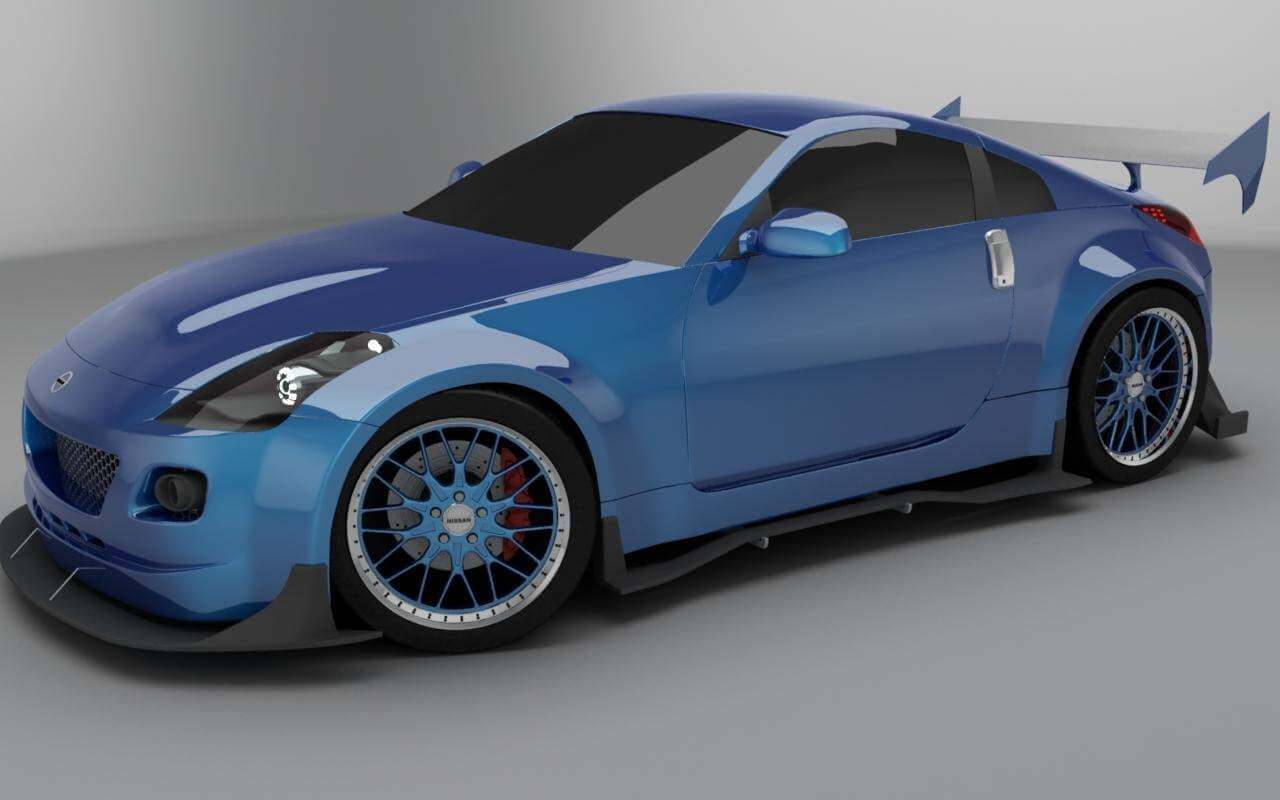 Nissan 350z - 3D Model by mmonsef