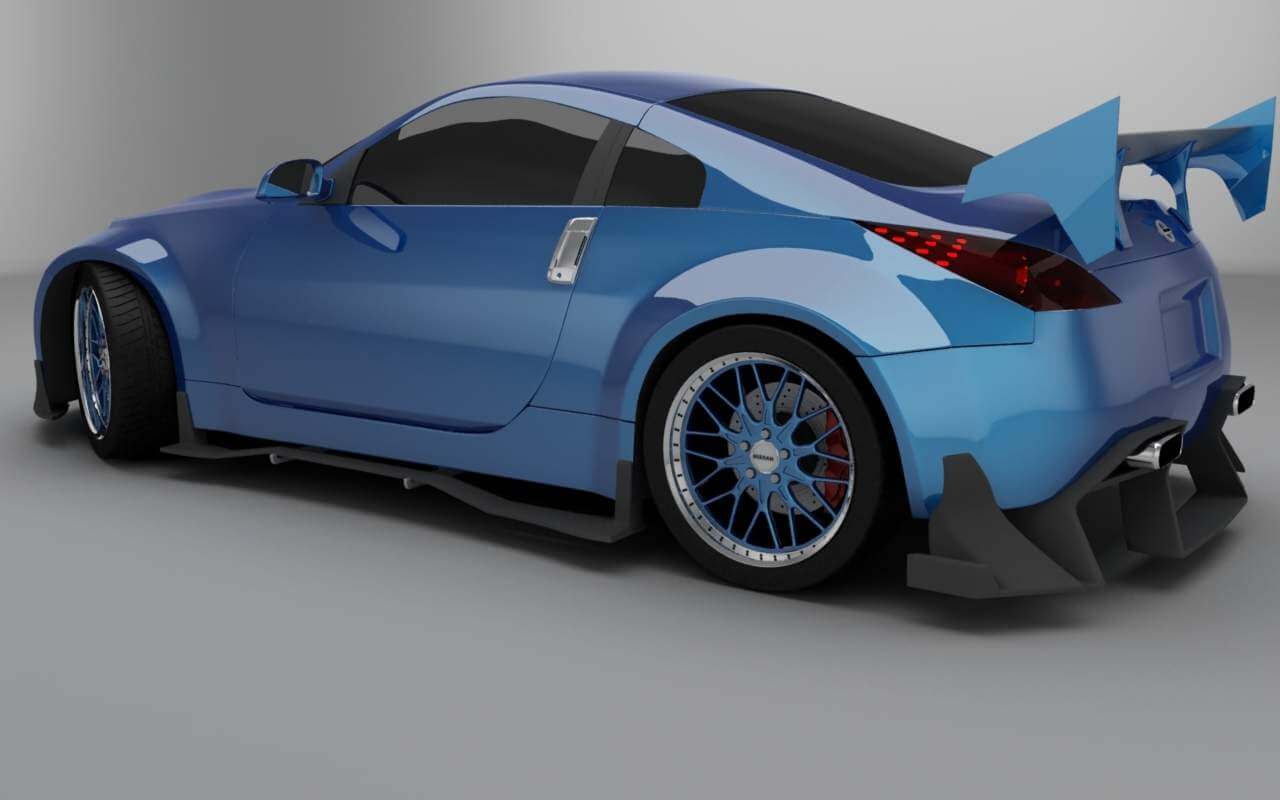 Nissan 350z - 3D Model by mmonsef