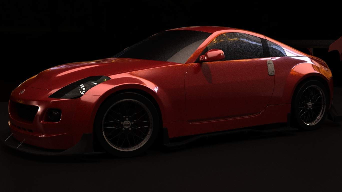 Nissan 350z - 3D Model by mmonsef