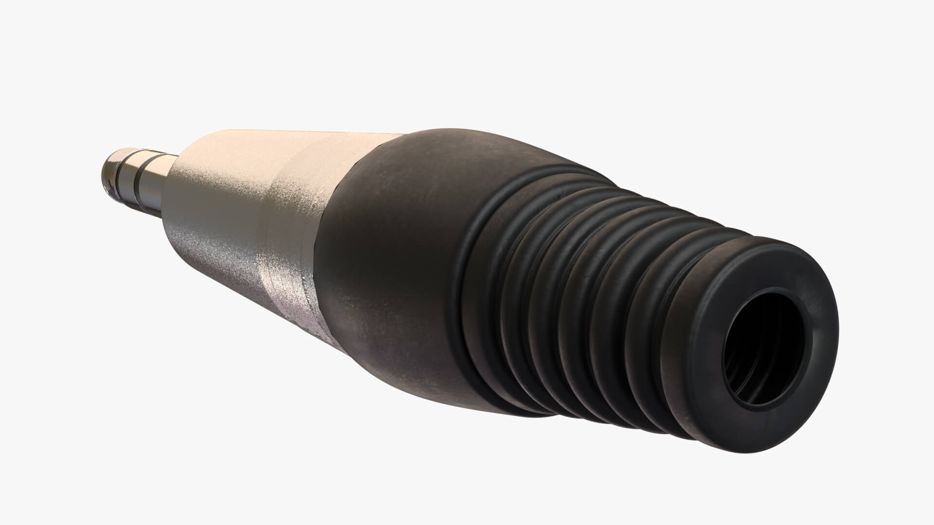 Jack 6.3mm Stereo Plug - 3D Model by MMr3dLab