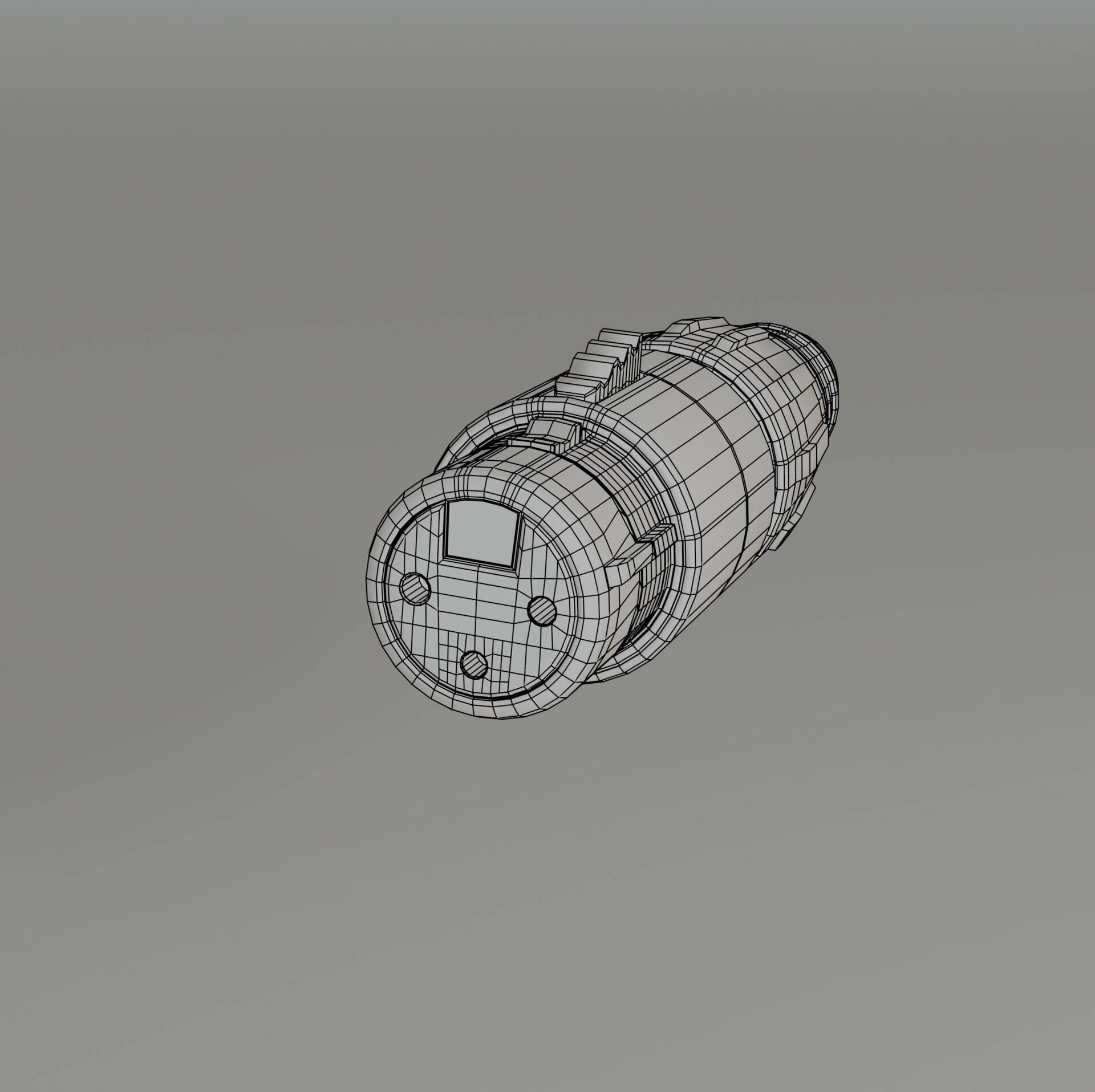 XLR 3 Pin Plug - 3D Model by MMr3dLab