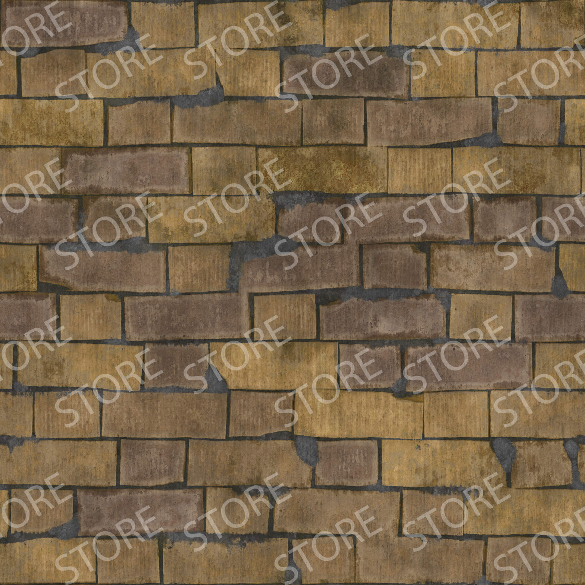 Bricks Seamless Texture Patterns 2K (2048*2048) by model789