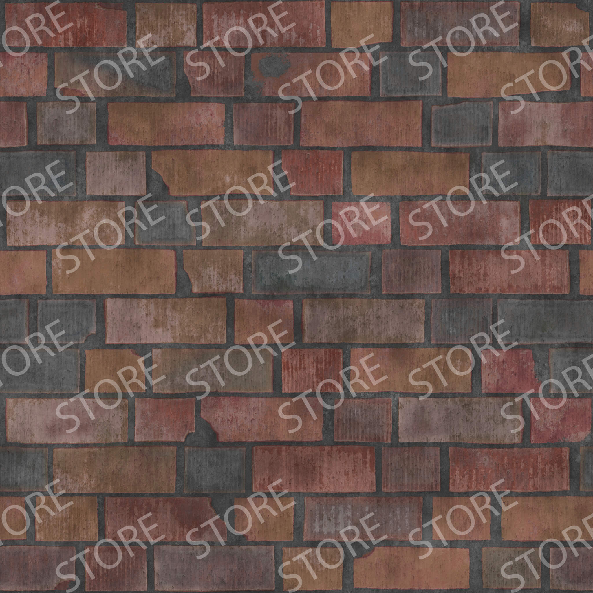 Bricks Seamless Texture Patterns 2K (2048*2048) by model789