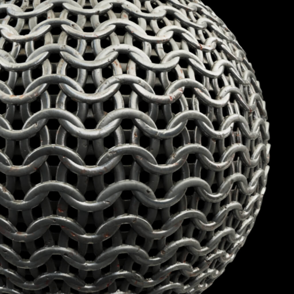 Chainmail Seamless Texture Patterns 2K (2048*2048) by model789
