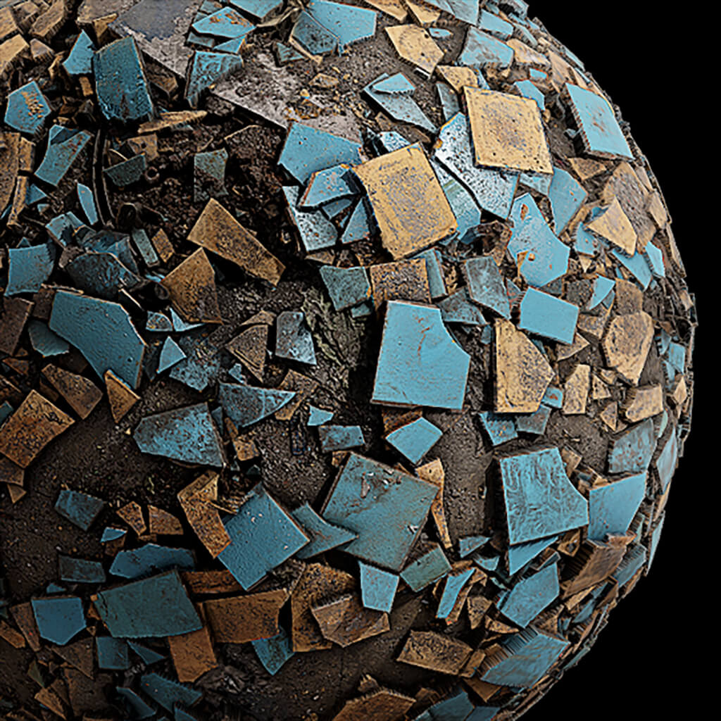 Debris Seamless Texture 2K (2048*2048) - EXR 5 - JPG 5 by model789