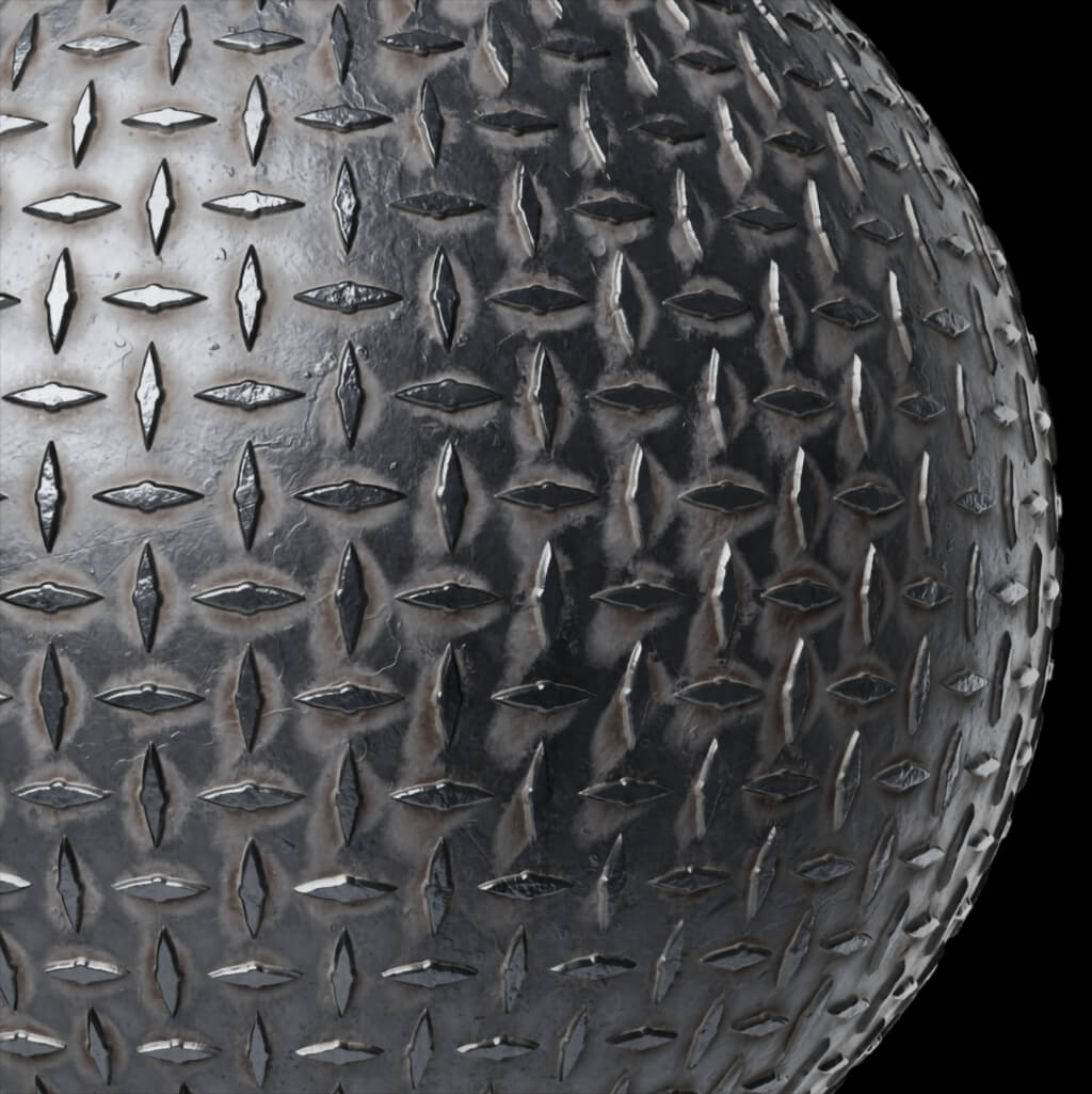 Diamondplate Seamless Texture Patterns 2K (2048*2048) by model789