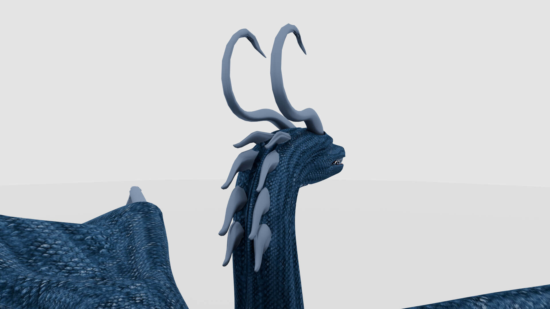 Blue Dragon 3D Model High Poly by model789