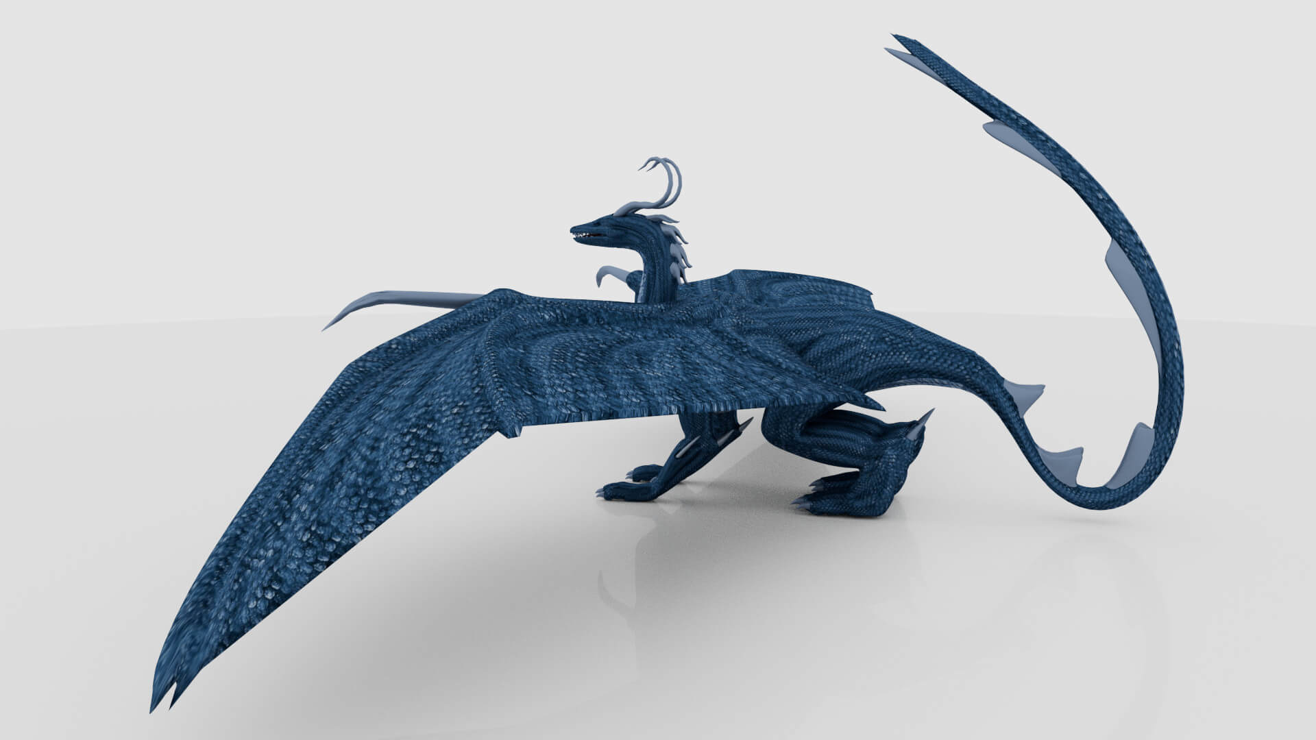 Blue Dragon 3D Model High Poly by model789