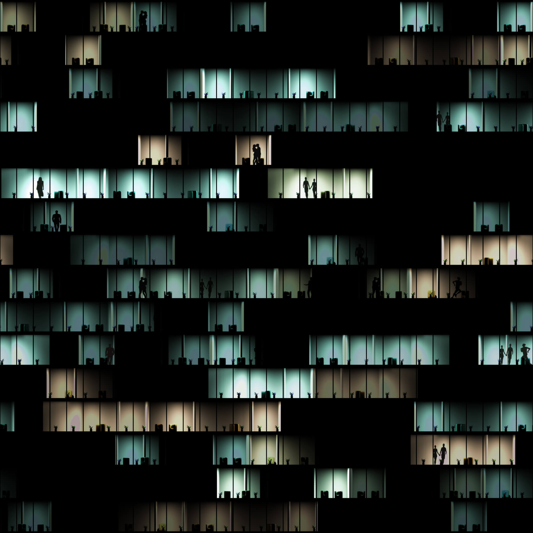 Facade Seamless Texture Patterns 2K (2048*2048) by model789