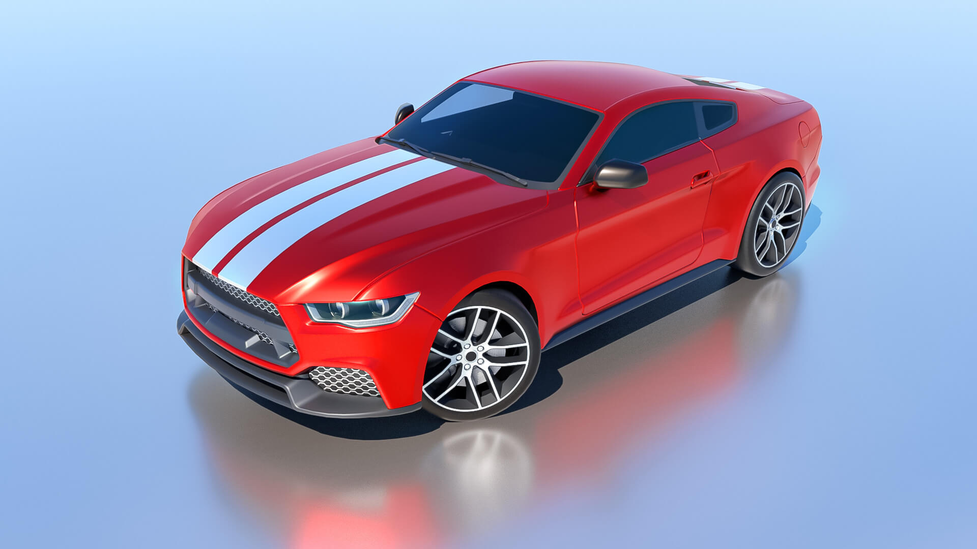 Realistic HD Car 3 - 3D Model by modelerhub