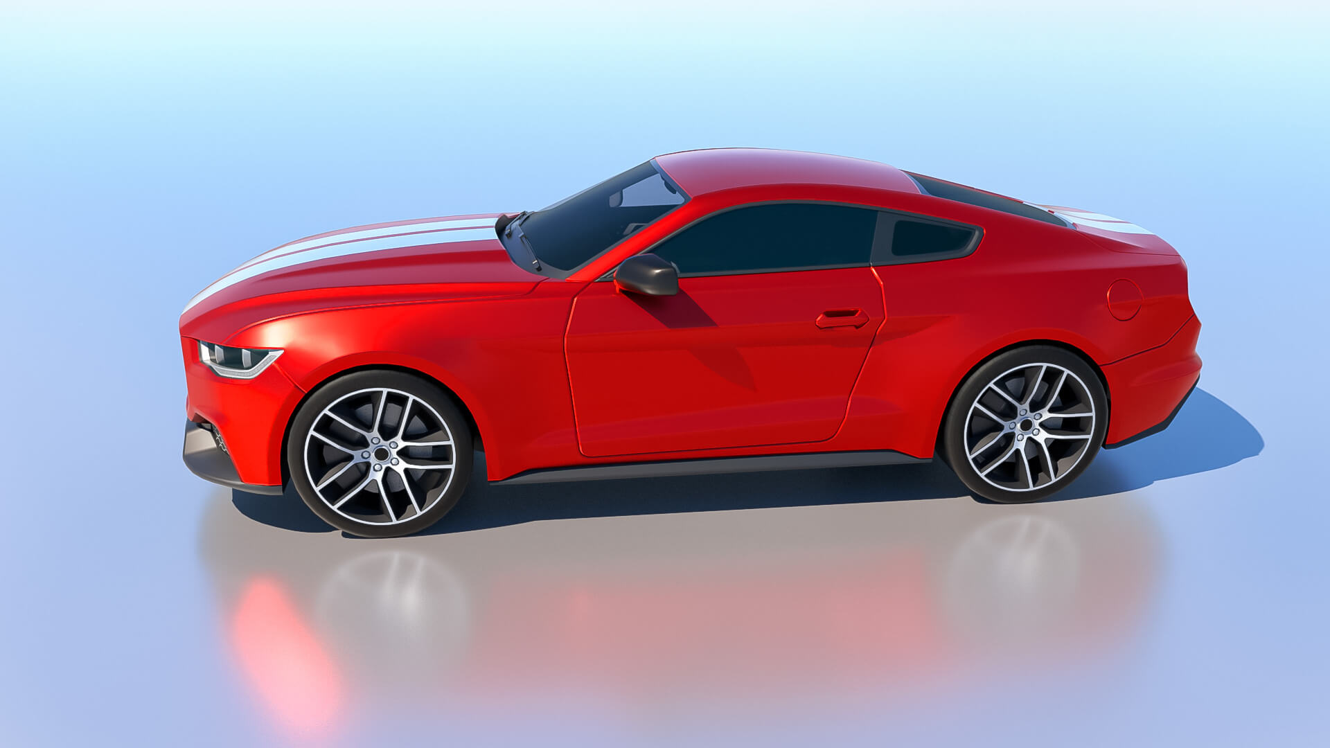 Realistic HD Car 3 - 3D Model by modelerhub