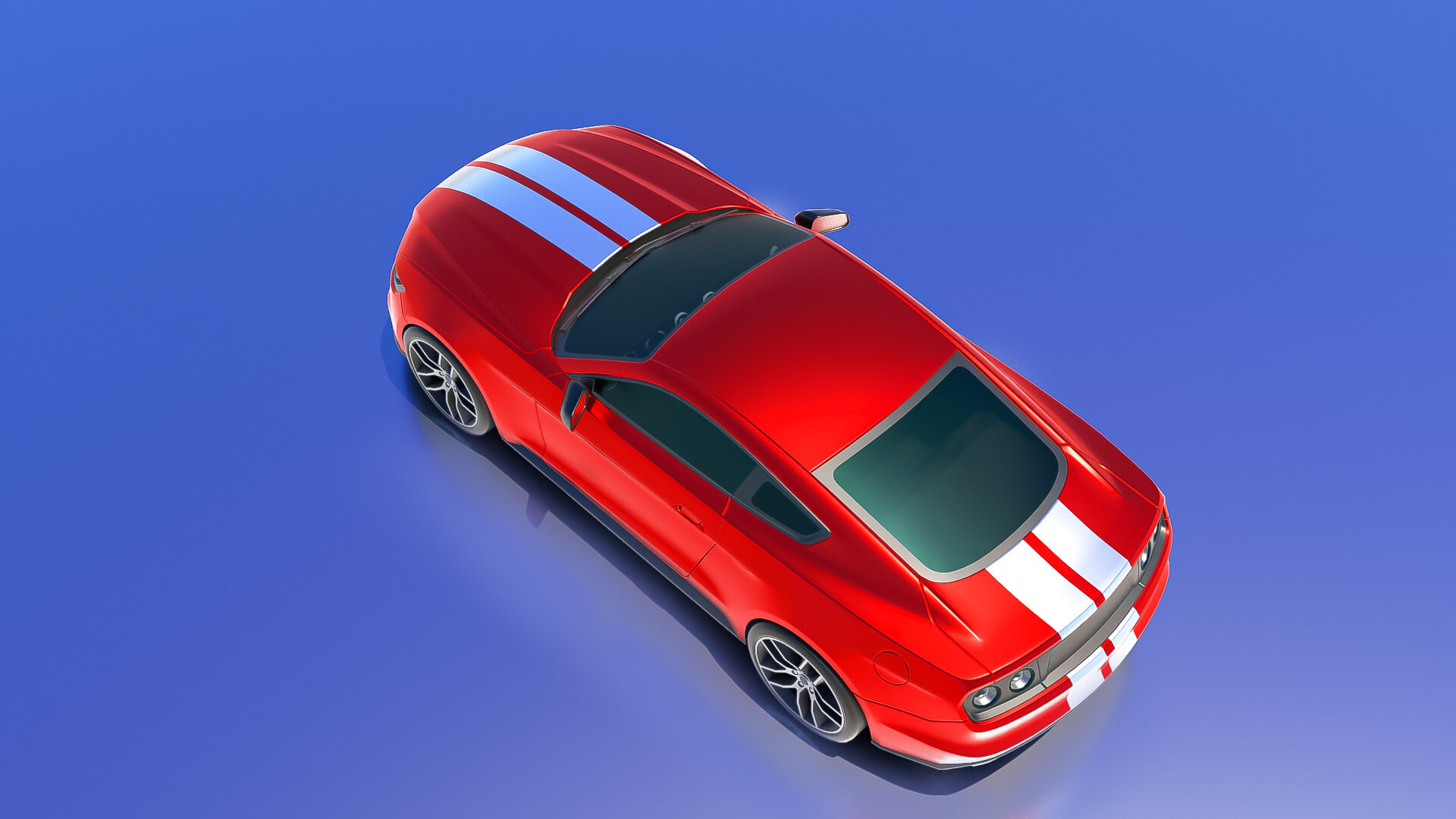 Realistic HD Car 3 - 3D Model by modelerhub