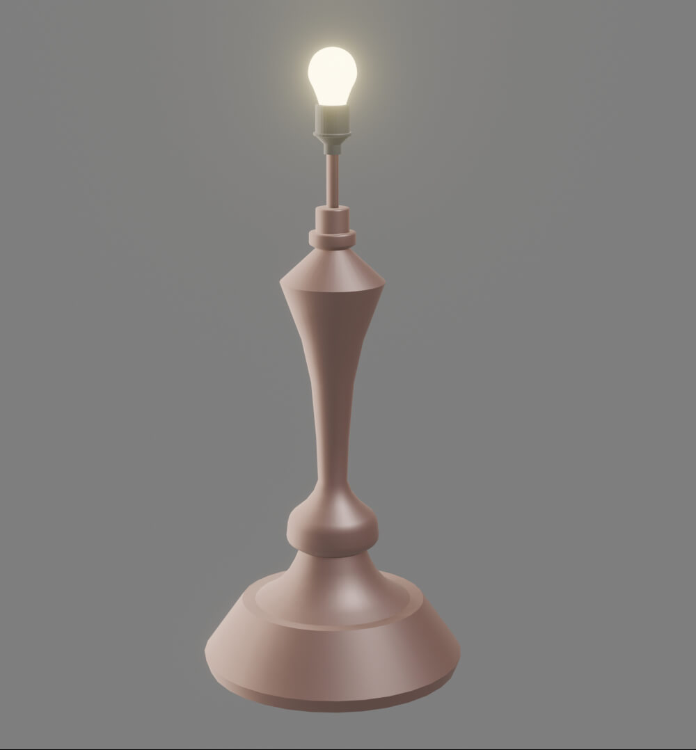 Neat Table Lamp - 3D Model by modellerzim